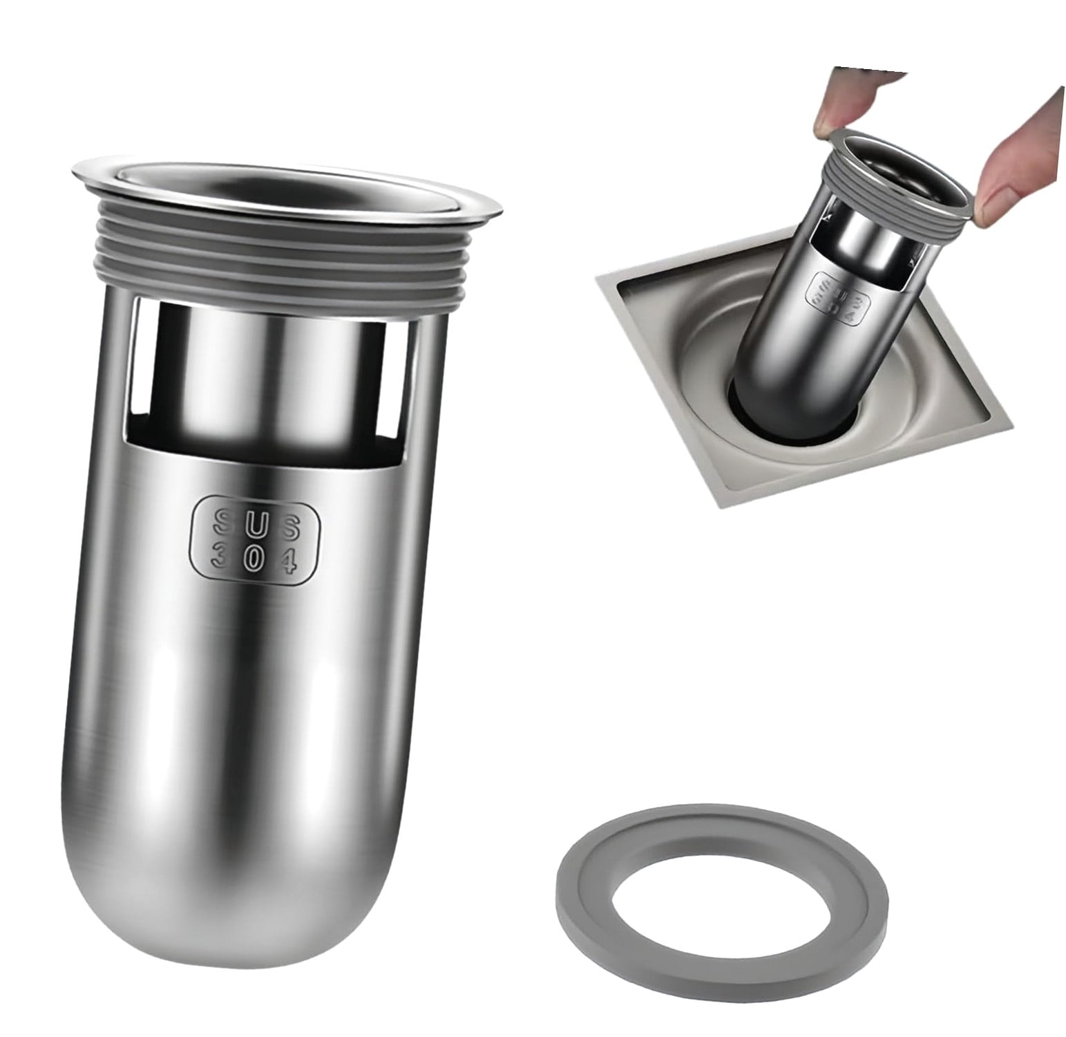Hidove Shower Floor Drain Plug, Water Resistant Design, 304 Steel ...