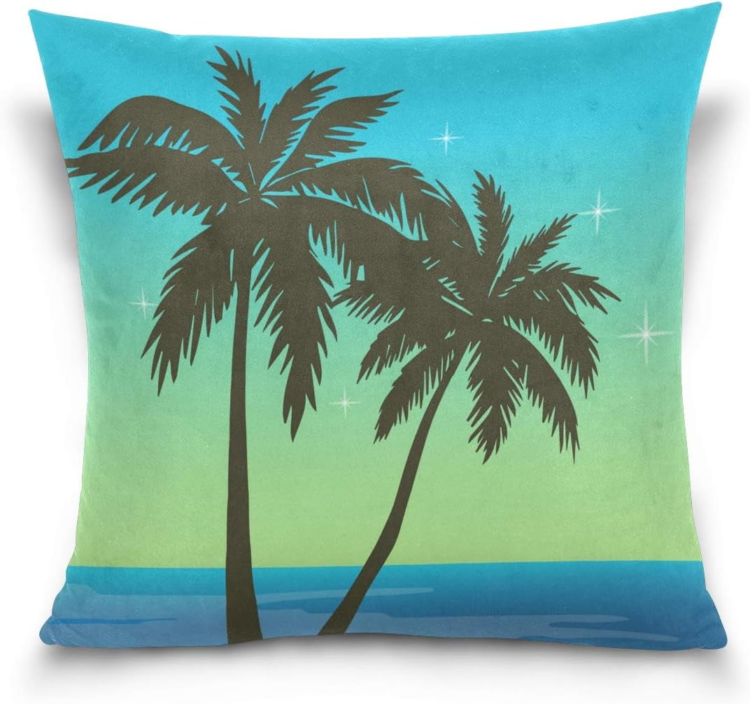 Hidove Silhouette of Palm Tree Velvet Oblong Lumbar Plush Throw Pillow ... Hidove Silhouette of Palm Tree Velvet Oblong Lumbar Plush Throw Pillow ...
