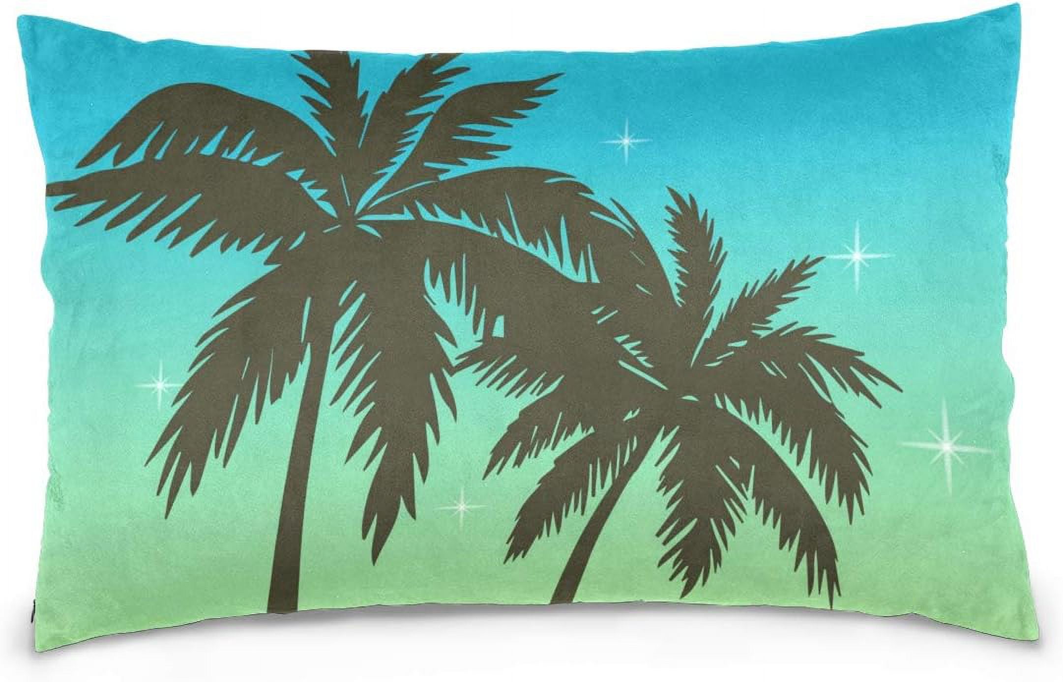 Hidove Silhouette of Palm Tree Velvet Oblong Lumbar Plush Throw Pillow ... Hidove Silhouette of Palm Tree Velvet Oblong Lumbar Plush Throw Pillow ...