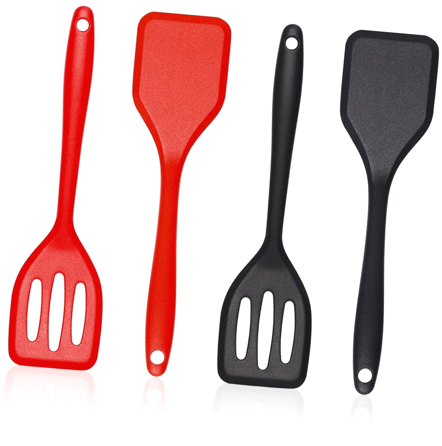 Hidove Small Serving Set of 4, Set for Kitchen Use, Small Spatulas for ...