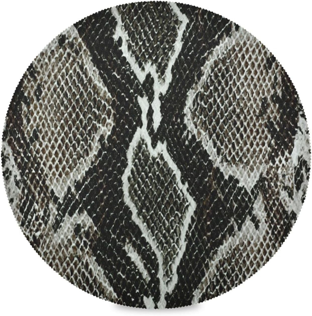 Hidove Snake Skin Textures Round Placemats Set of 1 Table Mats for ...