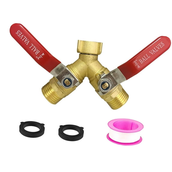 Hidove Splitter, 2 Way Hose Splitter with Steel Long Handle, Spigot ...