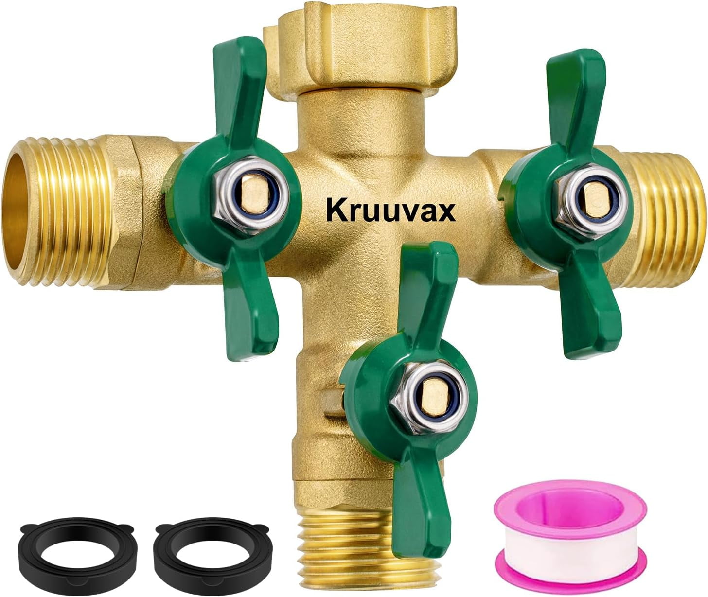 Hidove Splitter 3 Way, Splitter with Metal Handle, 3/4" Water Hose ...