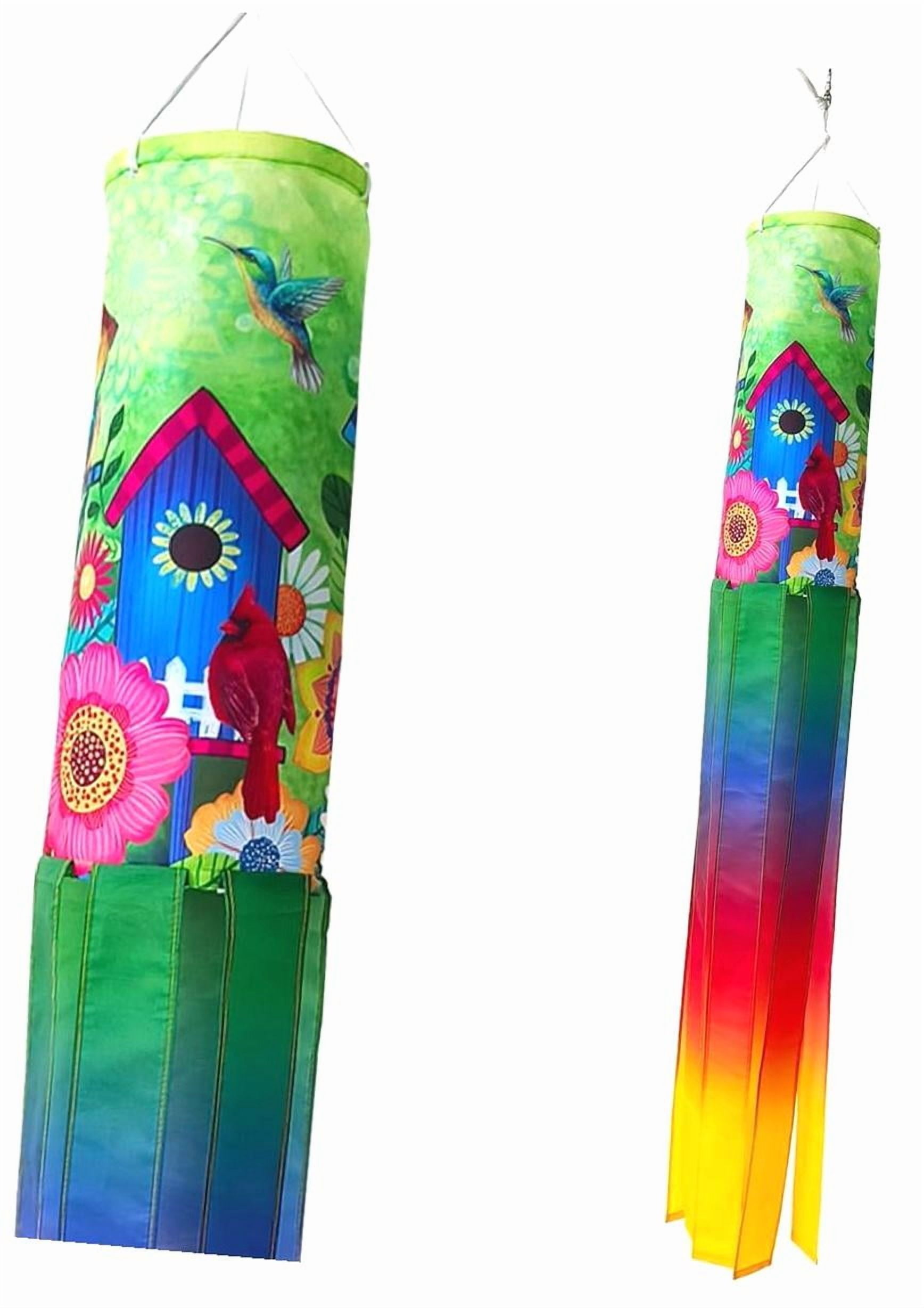 Hidove Spring Birds Windsock Hanging, 40 Inch Seasonal Farmhouse Yard ...
