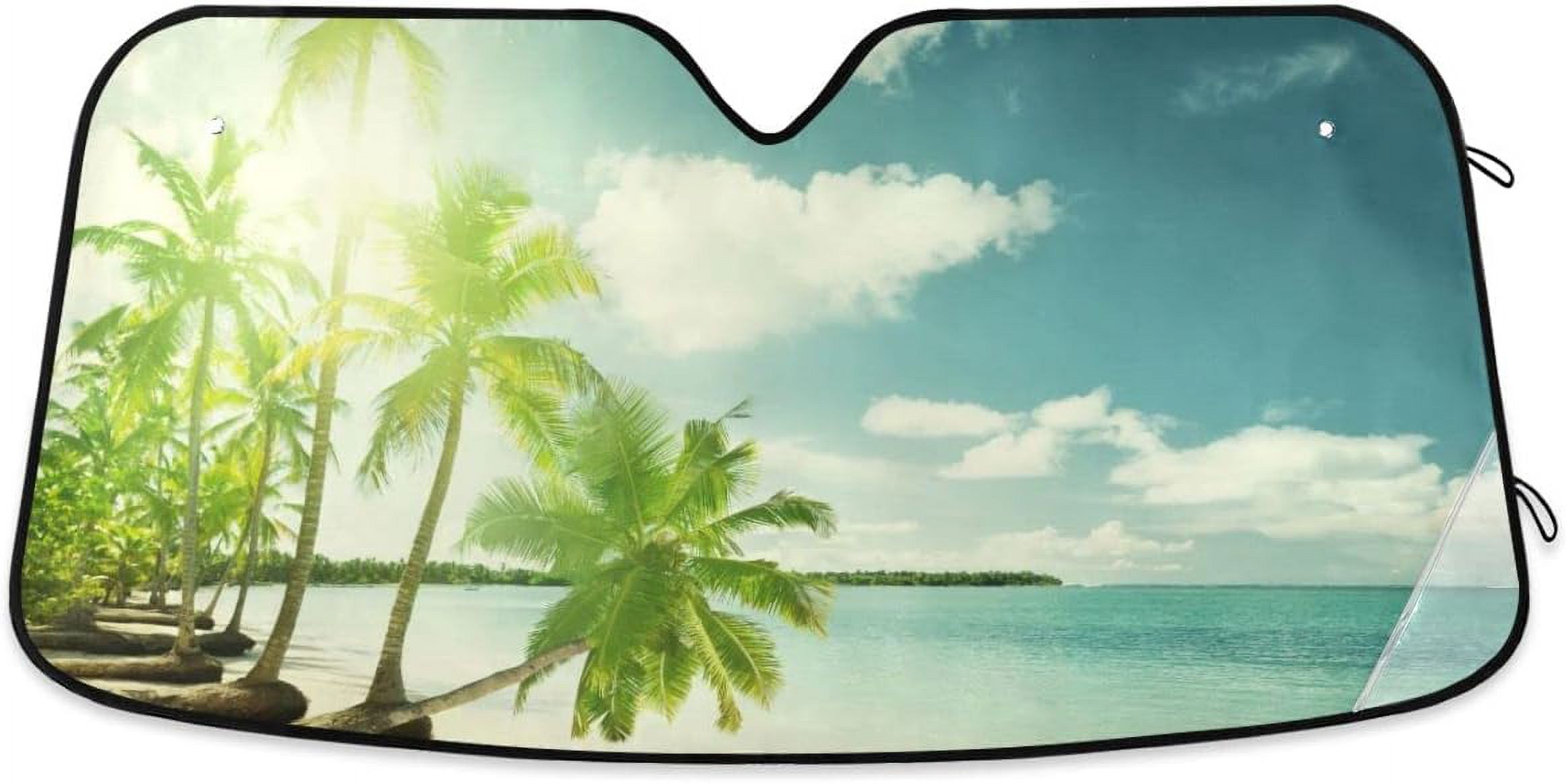 Hidove Starfish Sea Beach Front Windshield Sun Shade Folding Sun Shield ...