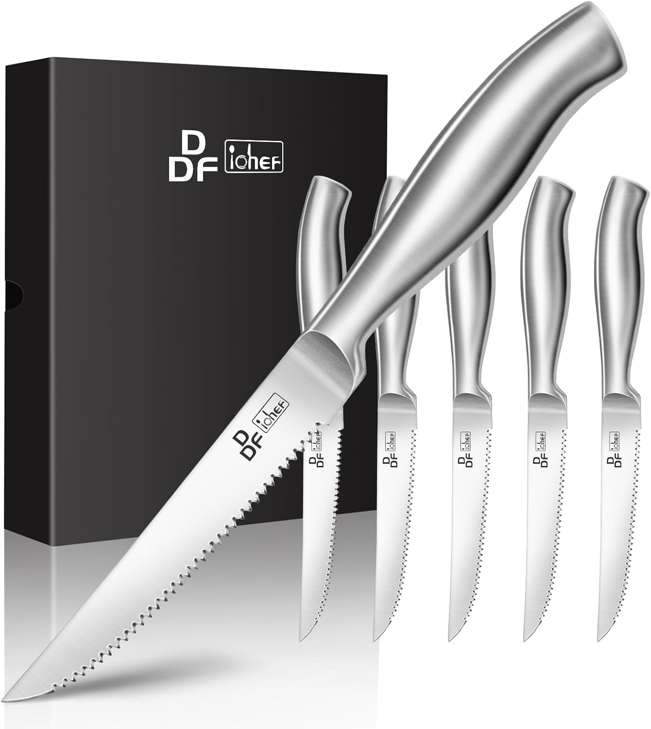 Hidove Steak Knife Set, 6 Piece Steak Knife, High Carbon Janese Stainl ...