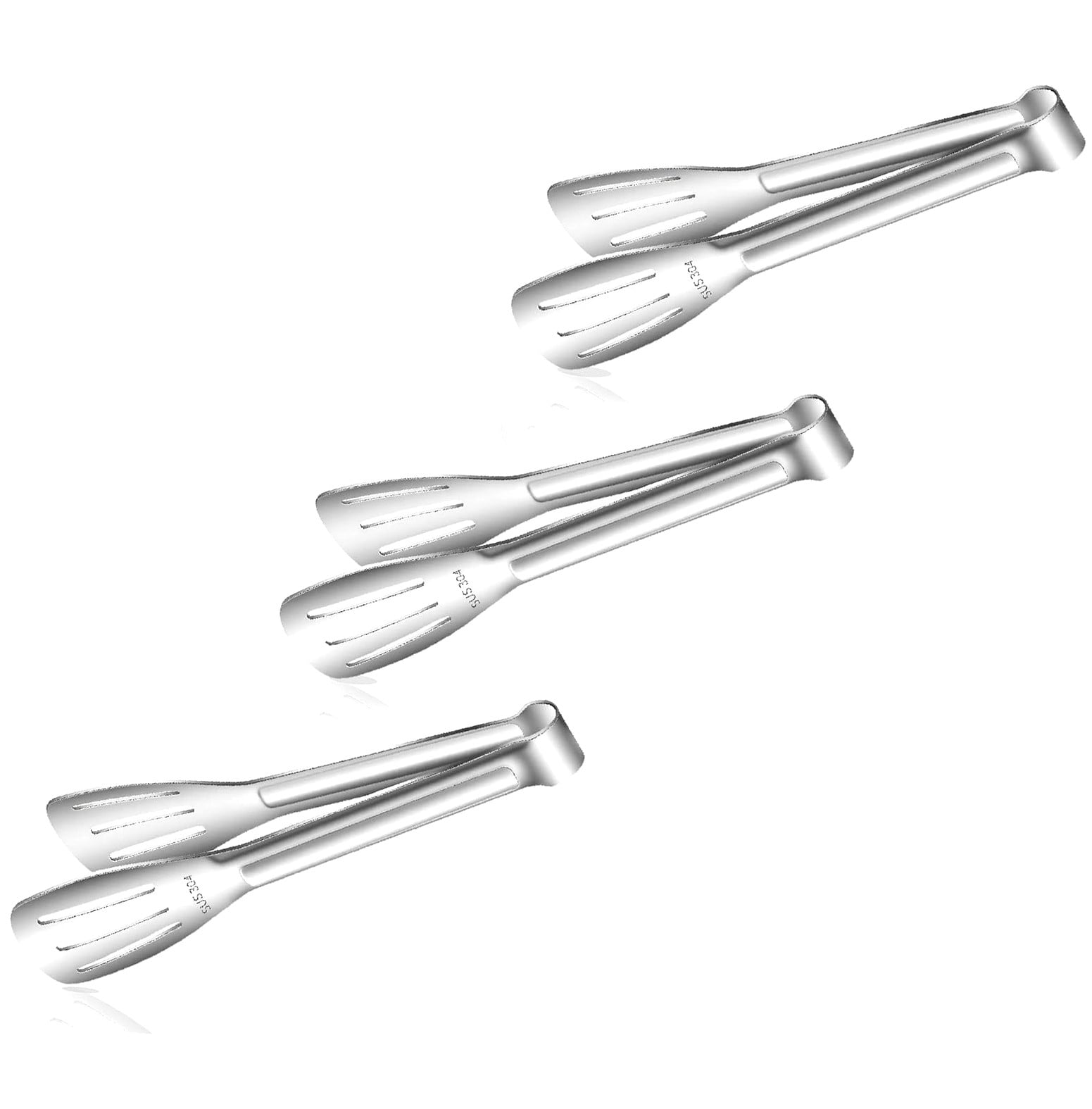Hidove Steel Kitchen Tong Set -Resistant Handle, Broadened 3-Line ...