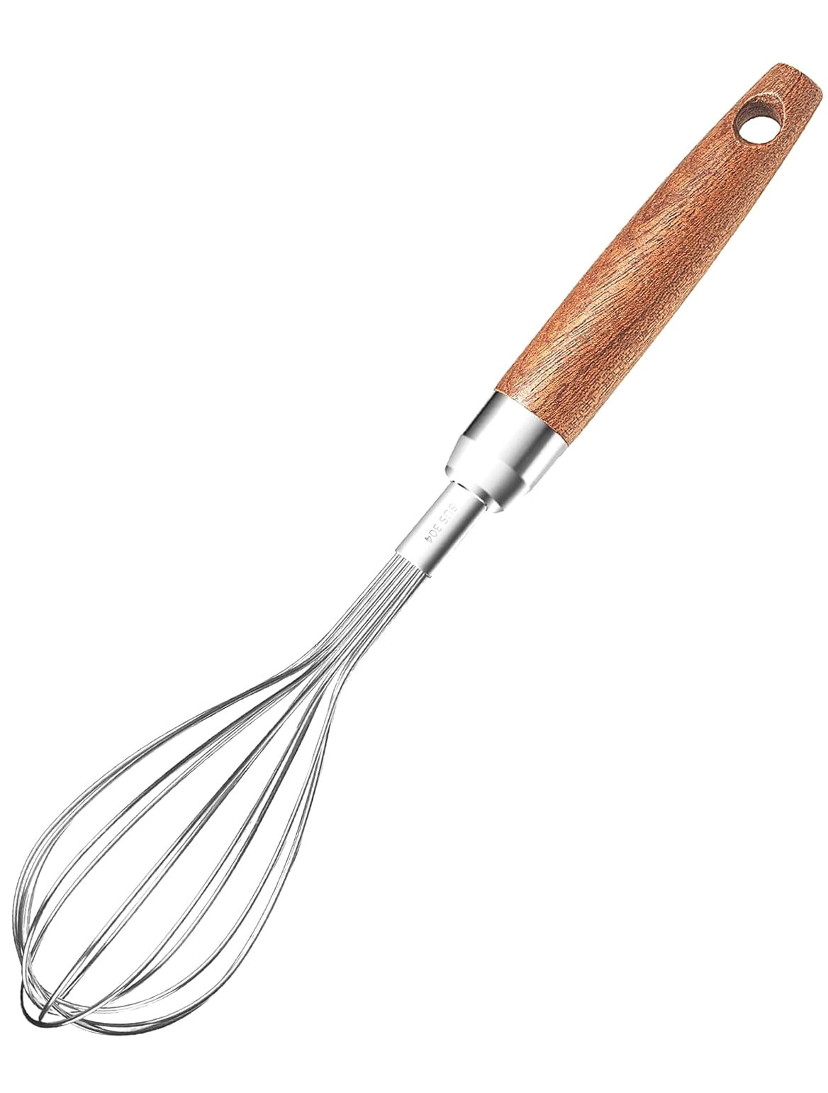 Hidove Steel Wire Whisk for Cooking- Wooden Handle Kitchen Multi ...