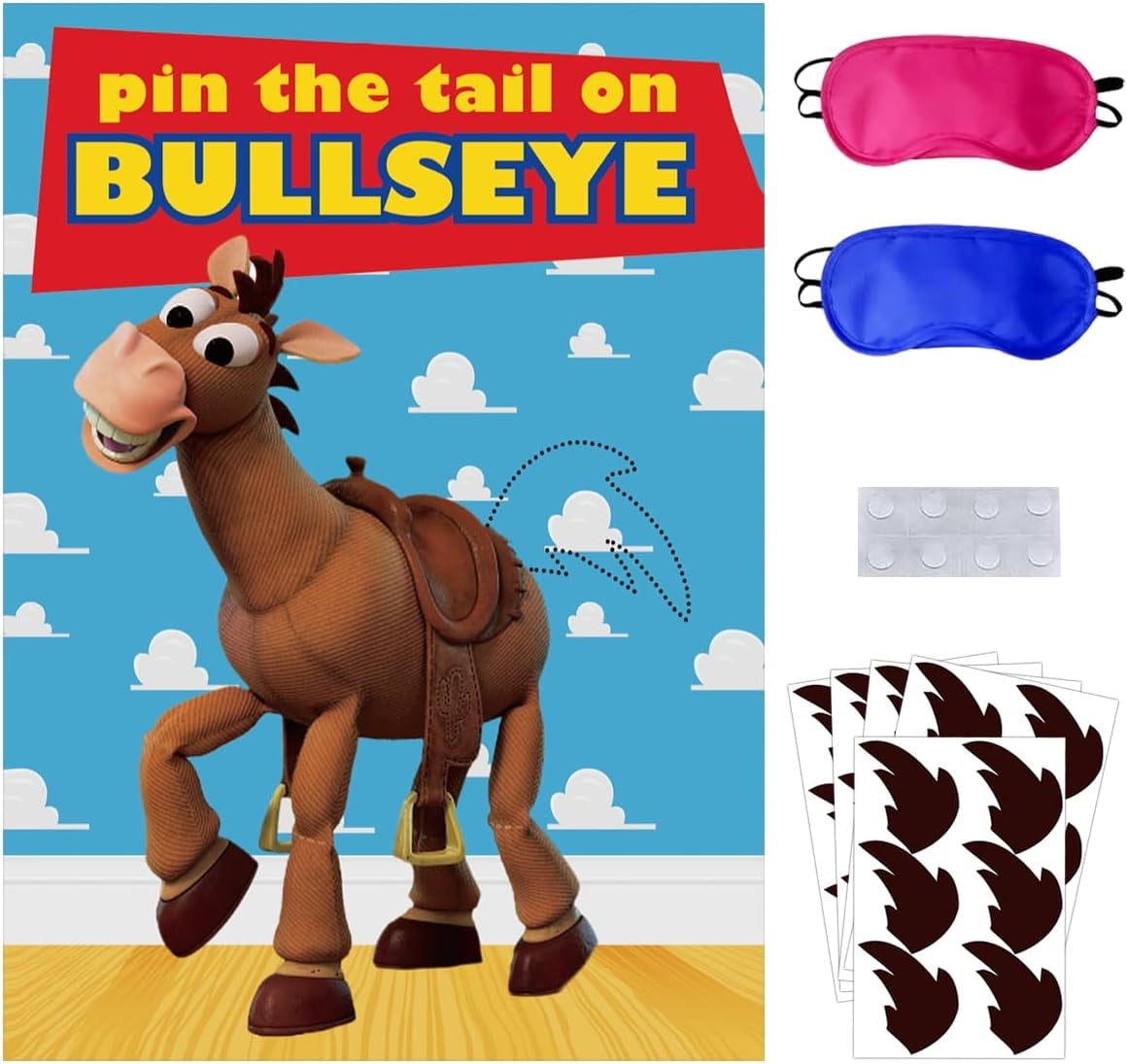 Hidove Toy Inspired Stories Party Supplies Pin The Tail On The Seye