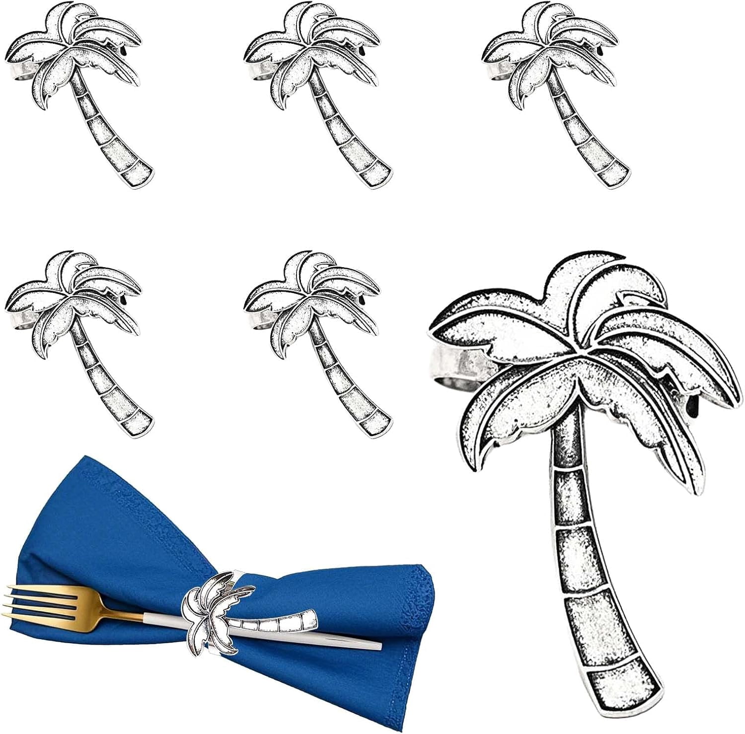Hidove Tree Nkin s Set of 6 Tral Jungle Coconut Tree Nkin Holder ...
