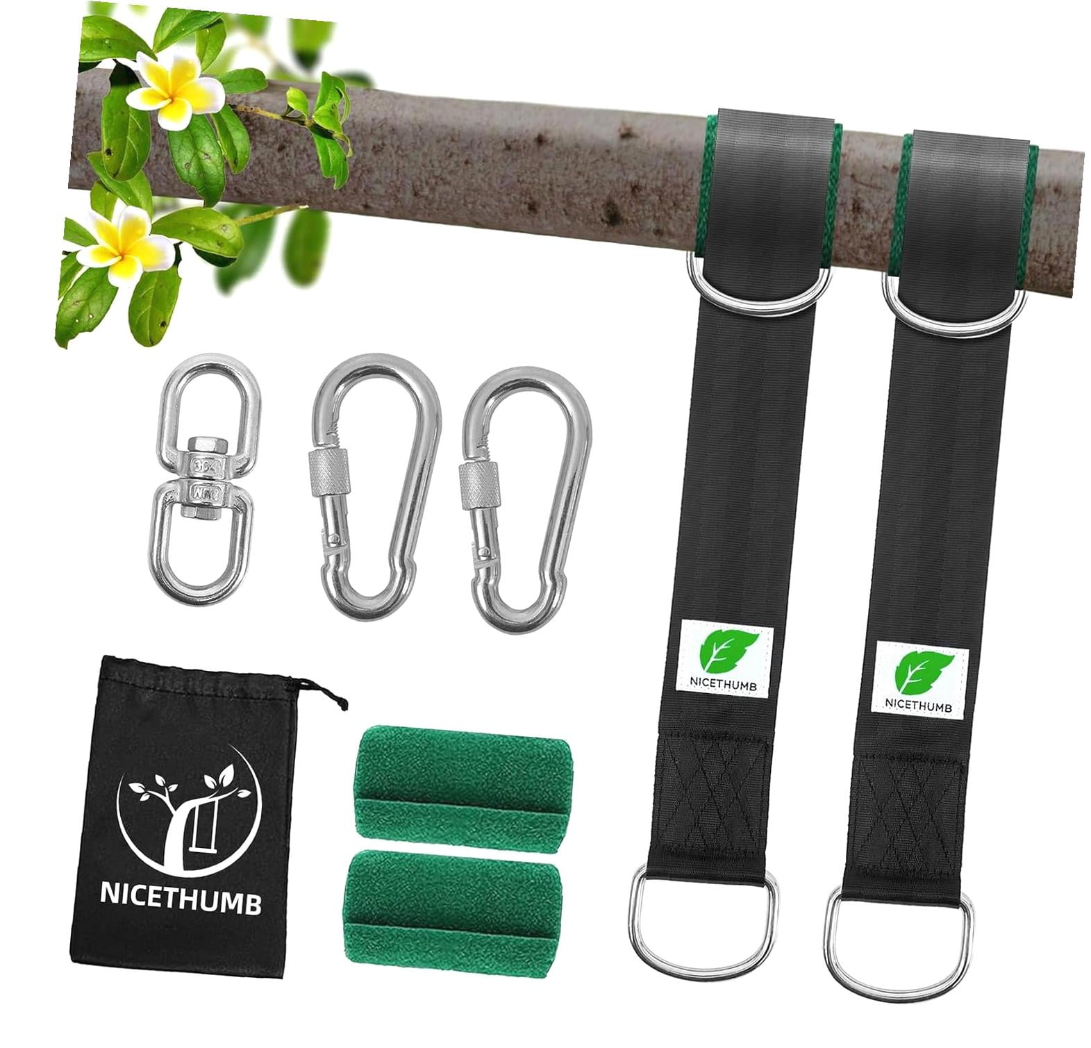 Hidove Tree Swing Hanging Kit with Lock & Tree Protectors, Supports ...