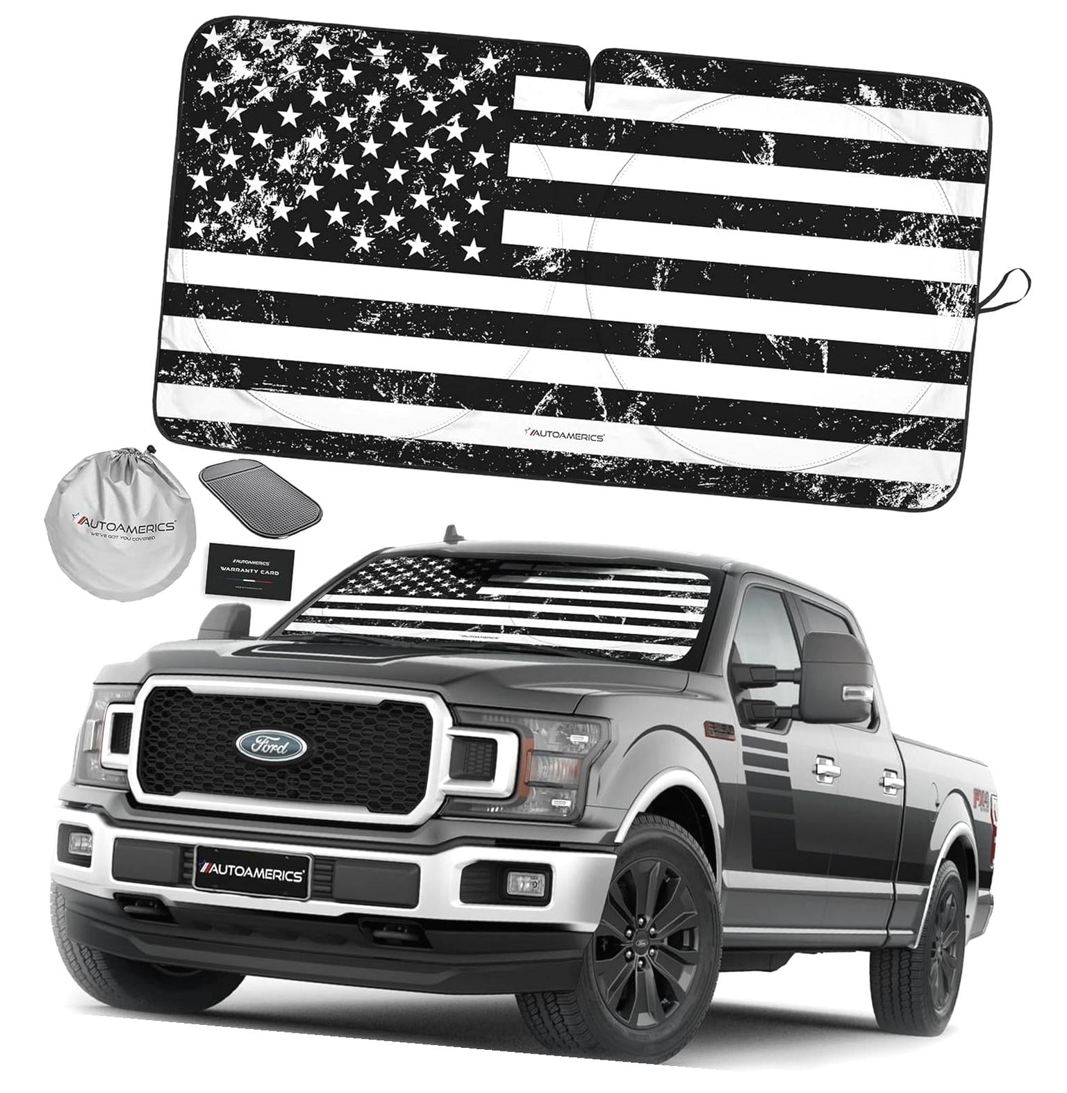 Hidove Truck Windshield Sun Protector with Pouch & Anti- Pad ...