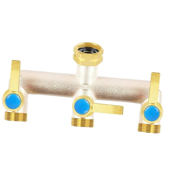 Hidove Upgraded Splitter, 3/4" Hose Splitter 3 Way with Extension ...
