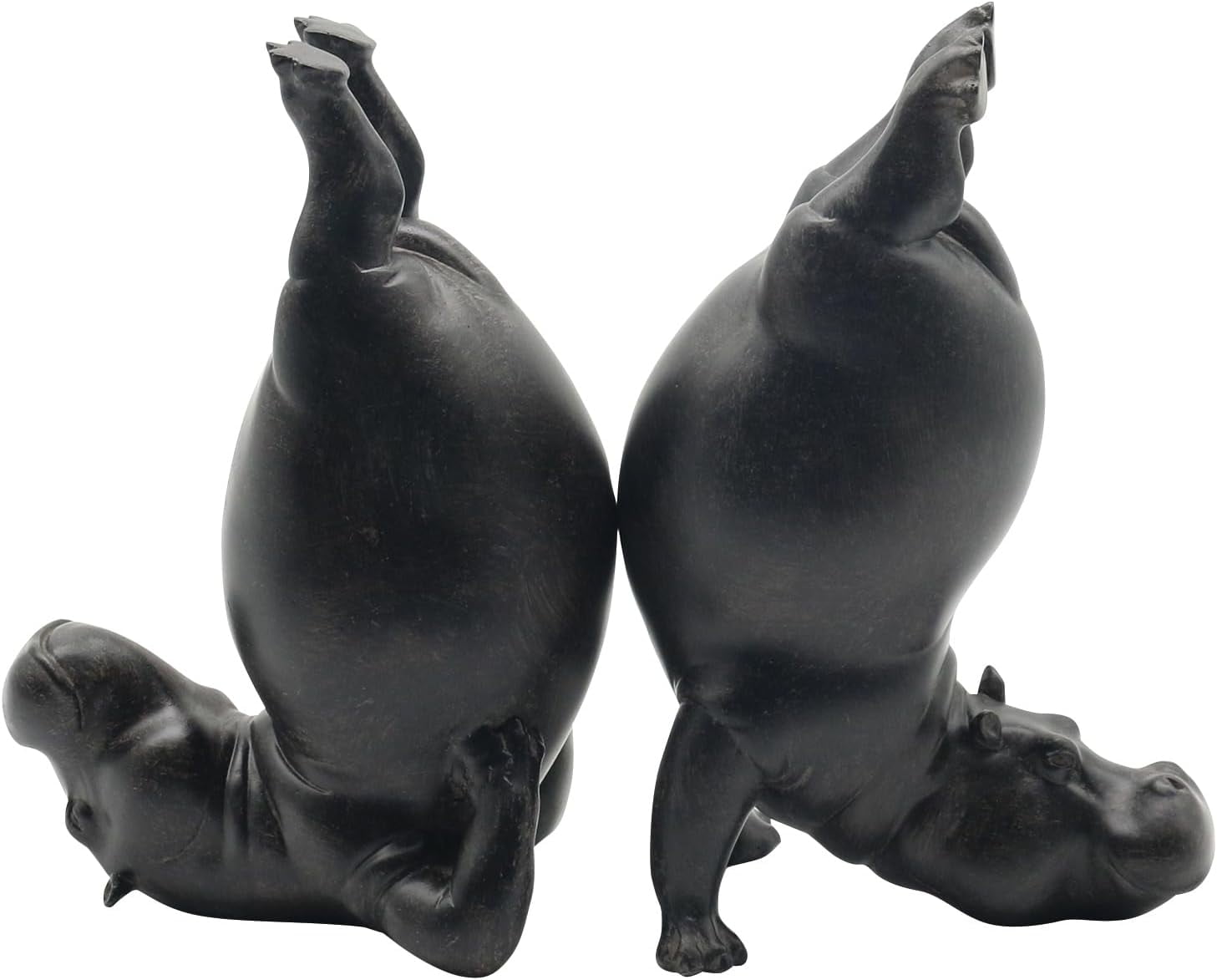 Hidove Upside Down Hippo Bookends, Book Holders, Whimsical Ornaments ...