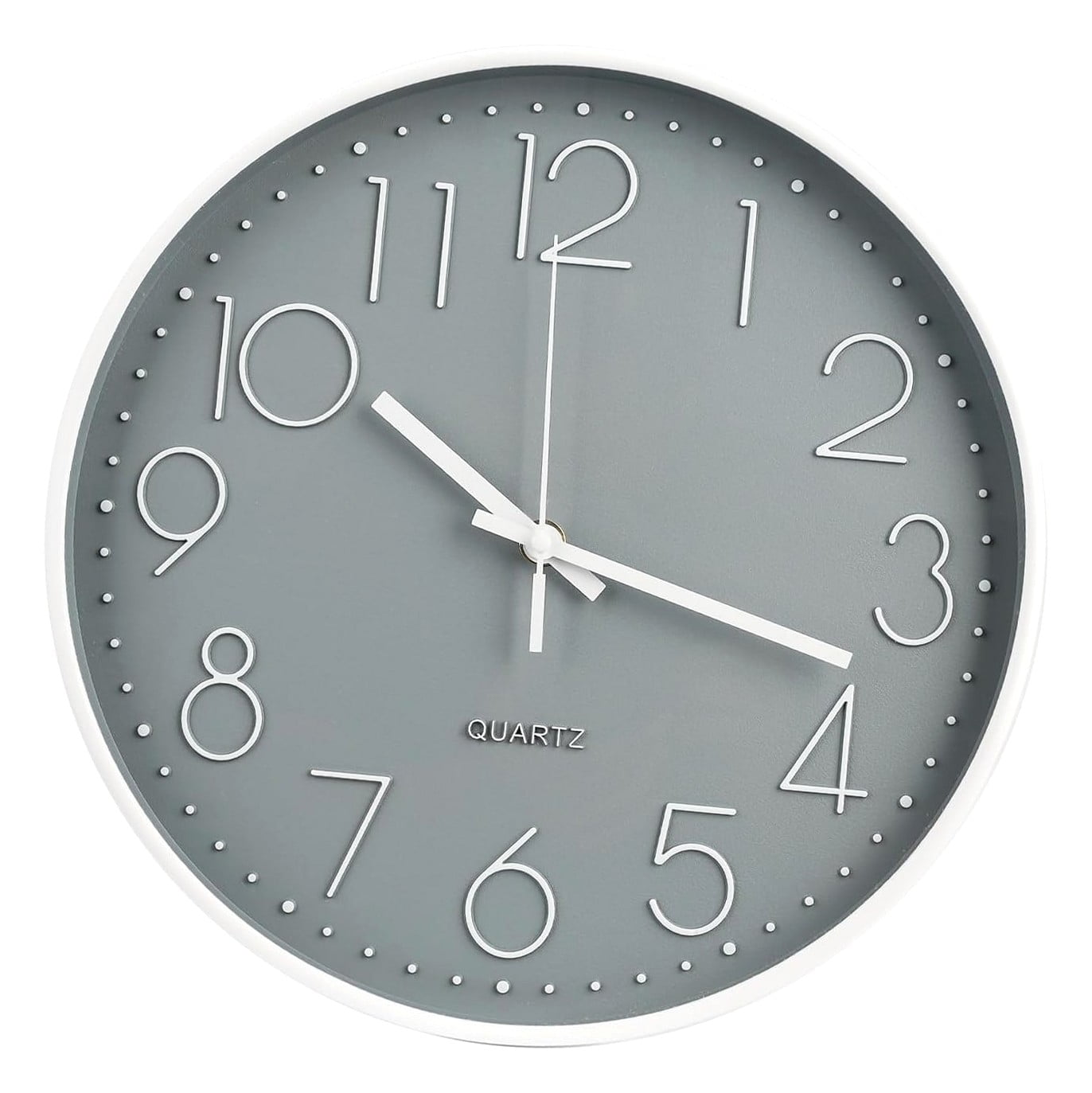 Hidove Wall Clock 10 Inch Non-Ticking Silent Style Round Clock ...