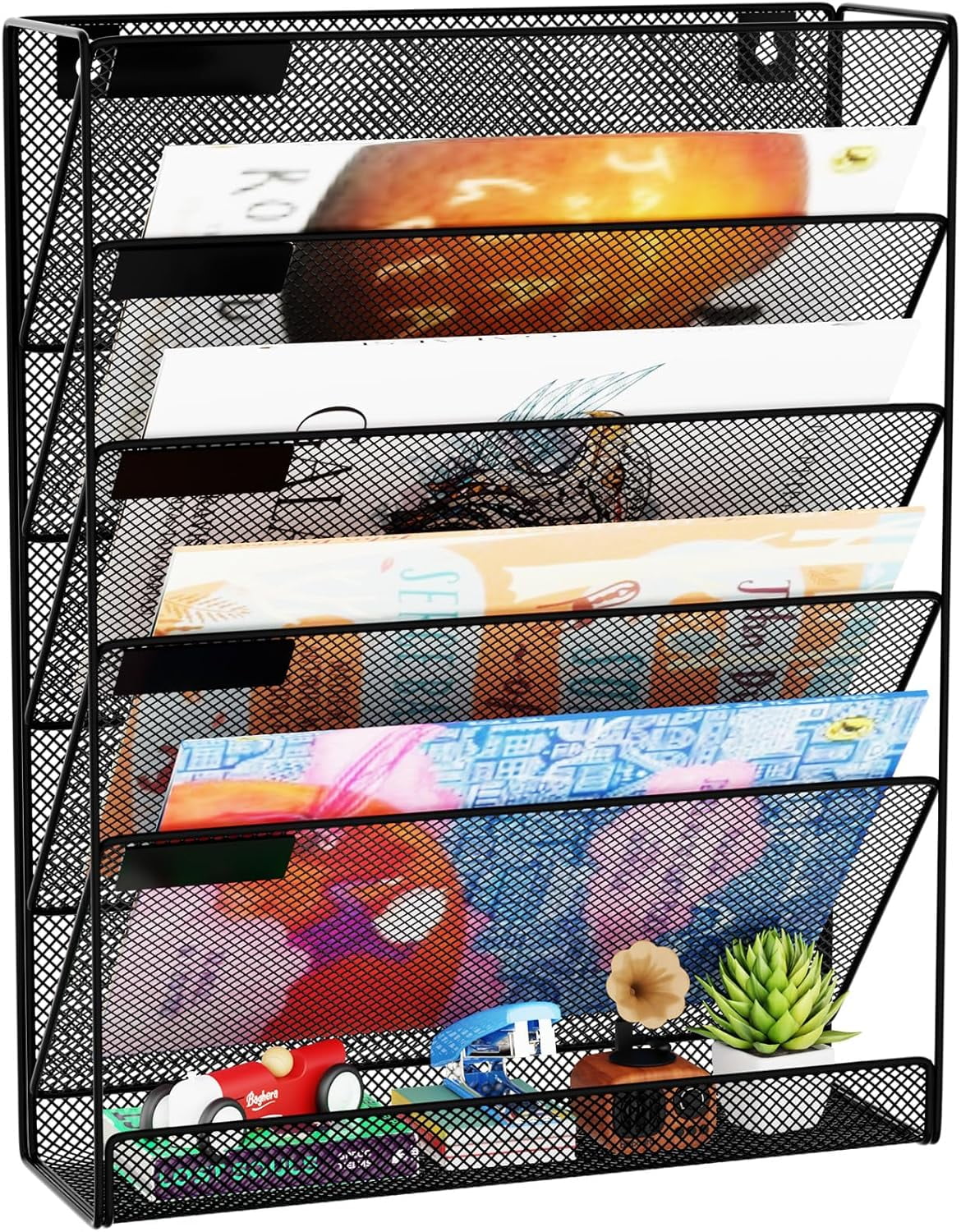 Hidove Wall File Organizer Holder Hanging Paper Document Holder ...