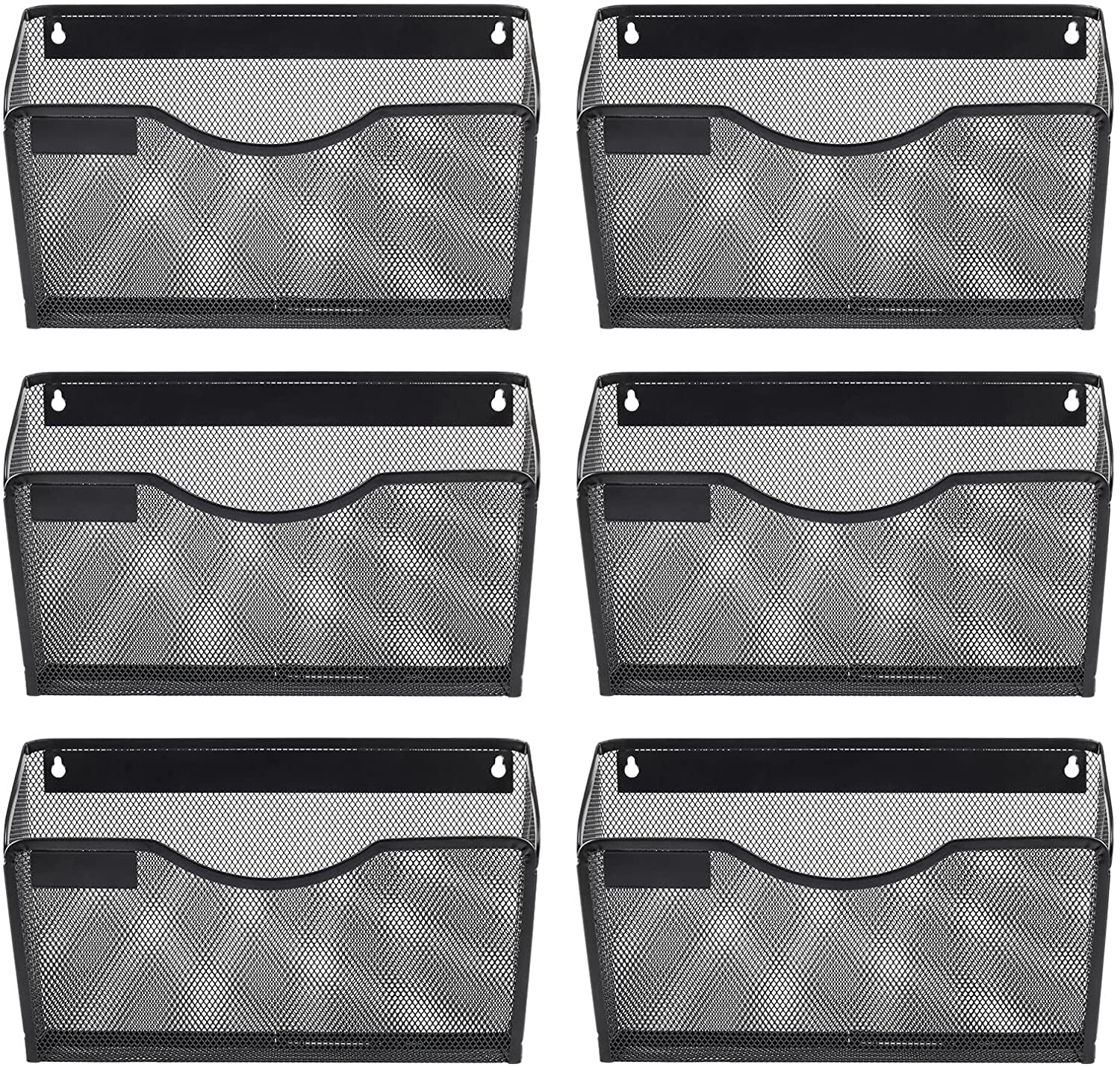 Hidove Wall File Organizer with Label Panel 6 Single Pocket Hanging ...