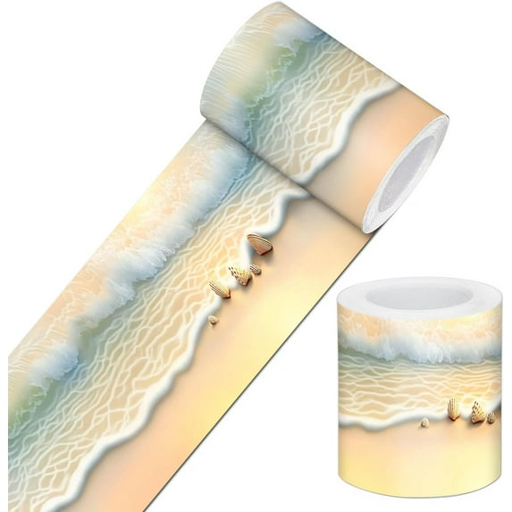 Hidove Wallpaper Border and Stick Beach Seashell Design 4x196 Inch for ...
