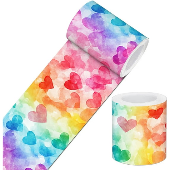 Hidove Wallpaper Border and Stick- Wall Heart Strip for Bathroom ...