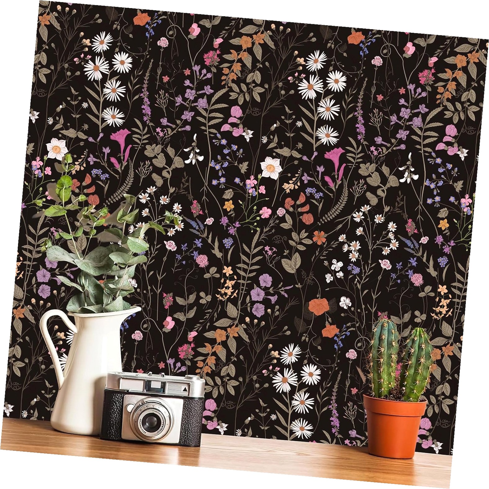Hidove Wallpaper Self-Adhesive Blooming Colourful Wall Paper for ...