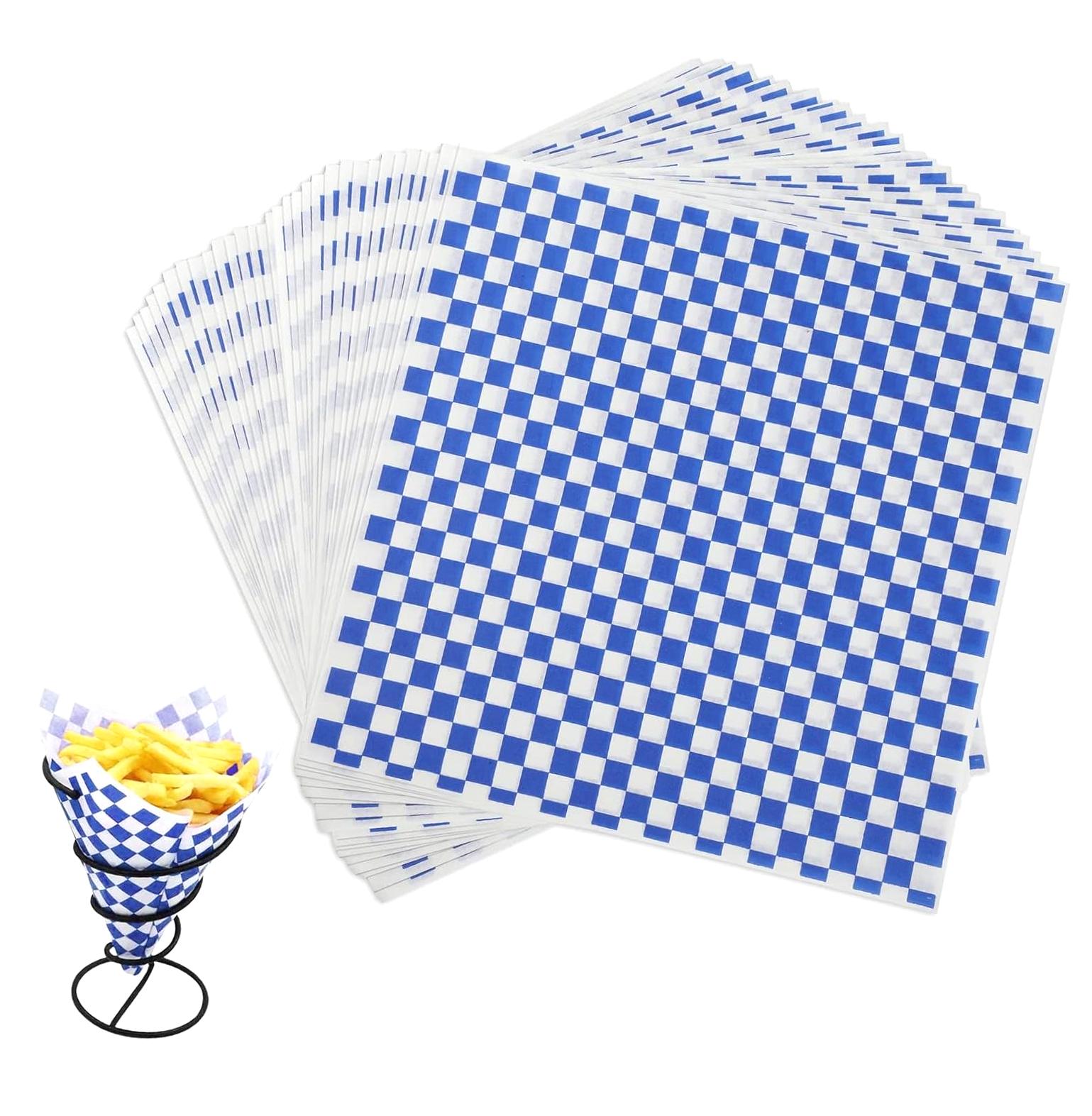 Hidove Waxed Deli Paper Sheets 12 * 12 Inch, 200 Pcs Food Basket Liners ...