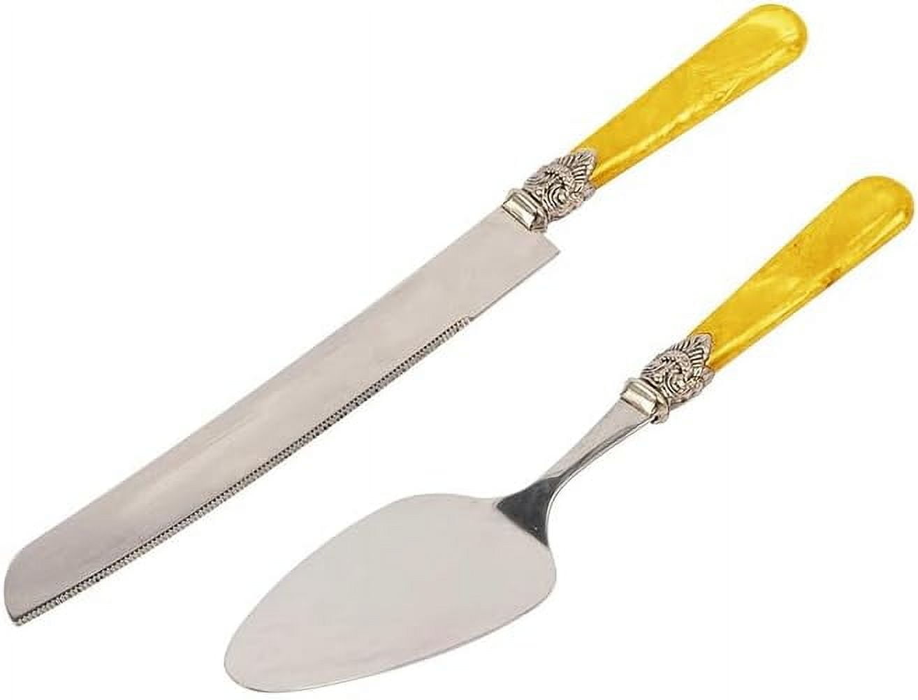 Hidove Wedding Cake Knife and Serve Set, Fancy Hand Craft Italian Style ...