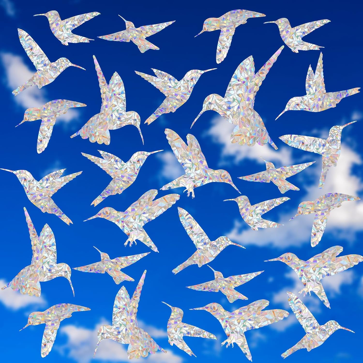 Hidove Window Against Bird Strikes, 24 Pieces Window Clings Stickers ...