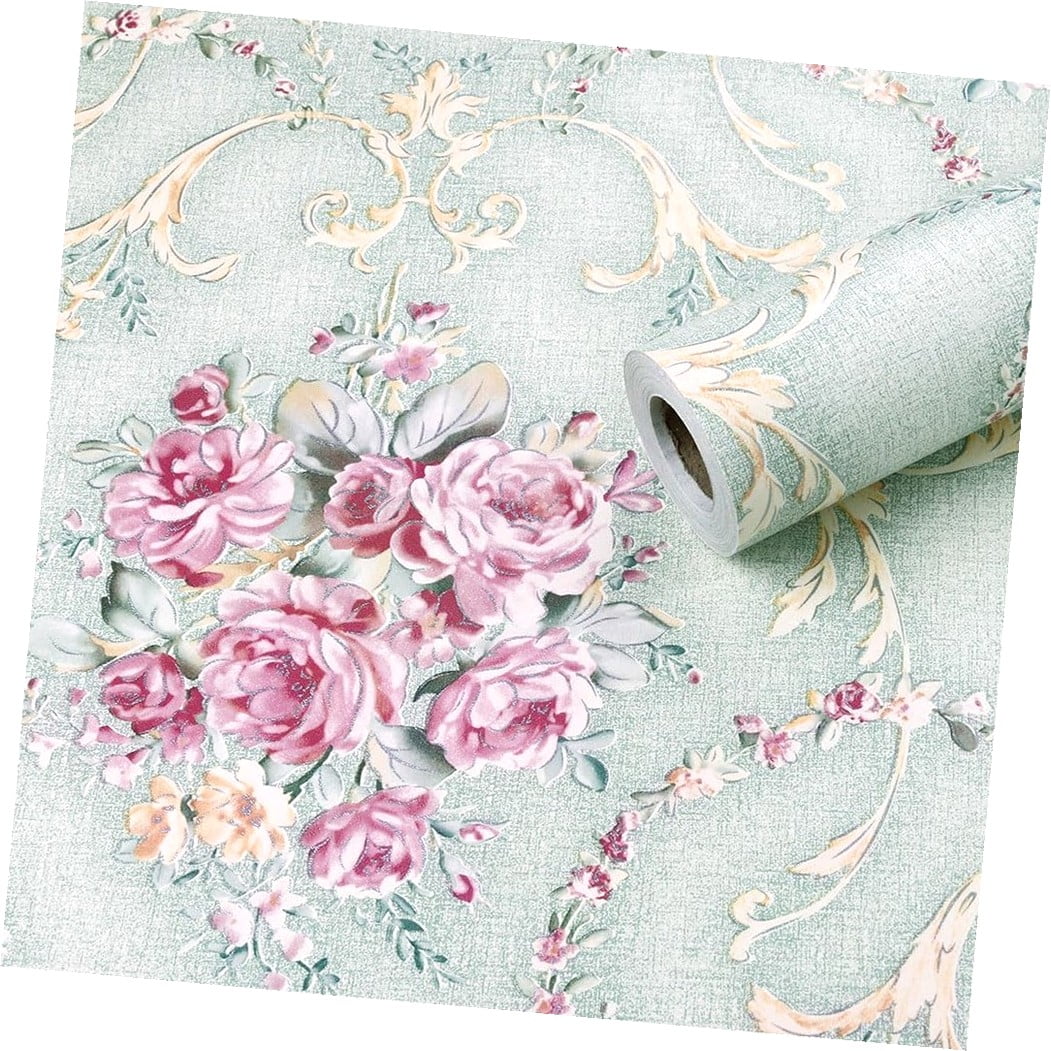 Hidove ZAMNEA Rural Rose Adhesive Paper, Rose Floral Wallpaper and ...