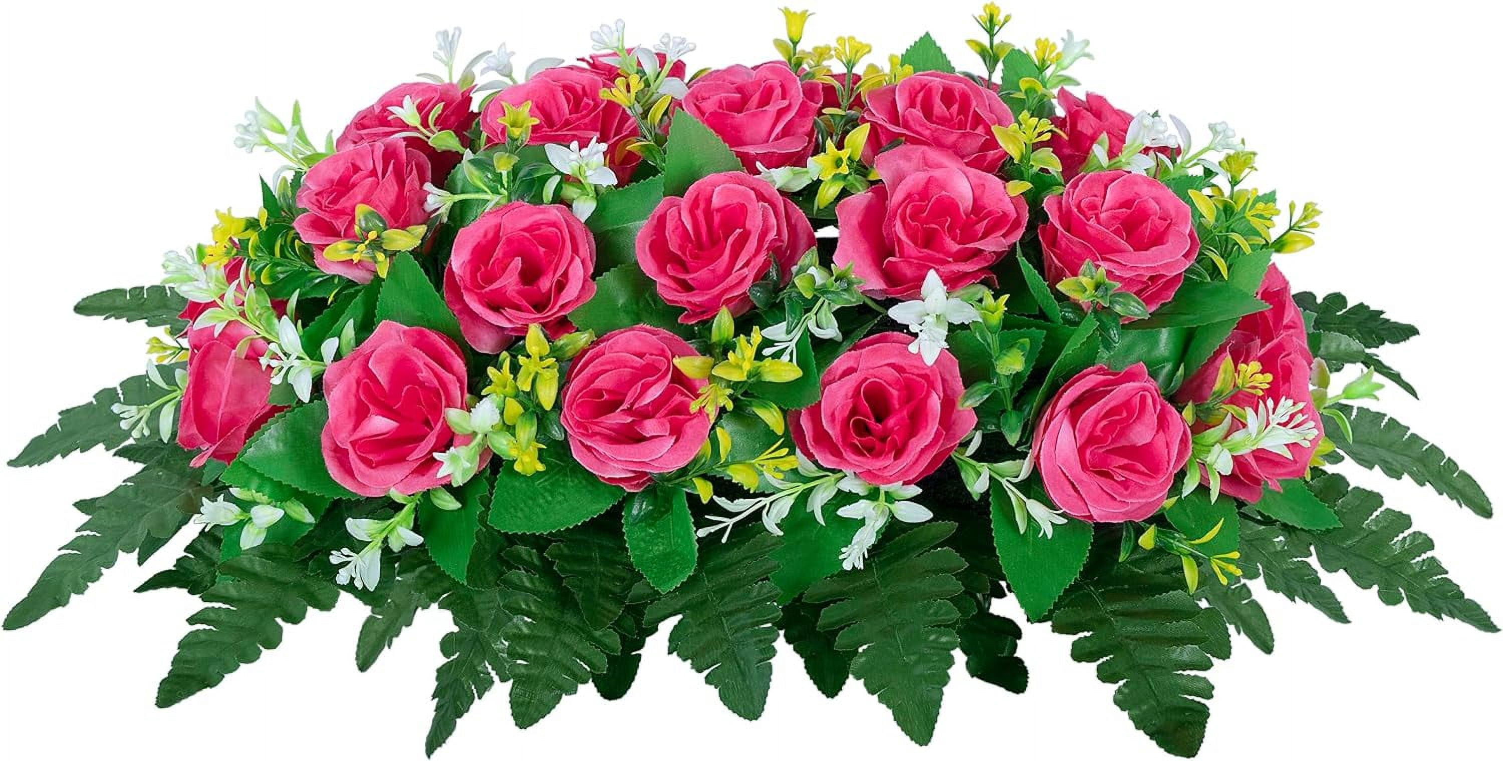 Hidove etery Tombstone Flower Saddle - Outdoor Grave Decorations - Non ...