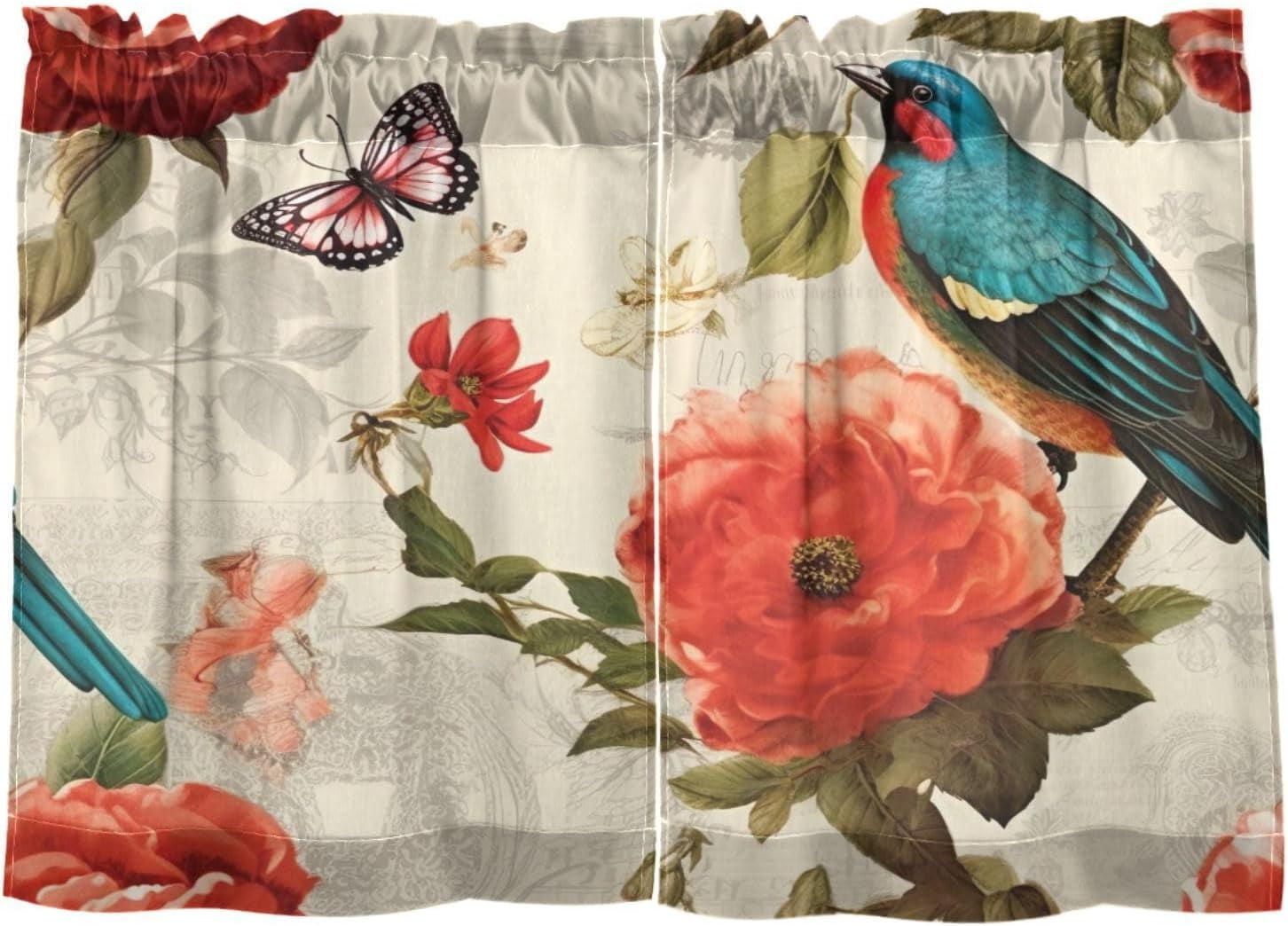 Hidove i Fairy and Butterflies Pink Valances for Windows 24 Inch Small ...