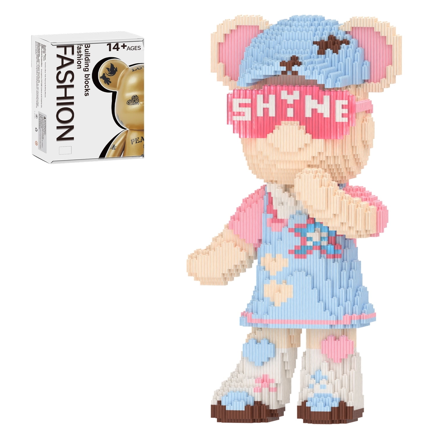 Hidpriva 5000PCS Bear Building Blocks,Home & Office Decor Bear Display ...