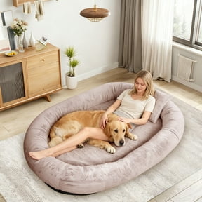 Extra Large Dog Bed for Pets and Adults, 71"x45"x14" Human Size Giant ...
