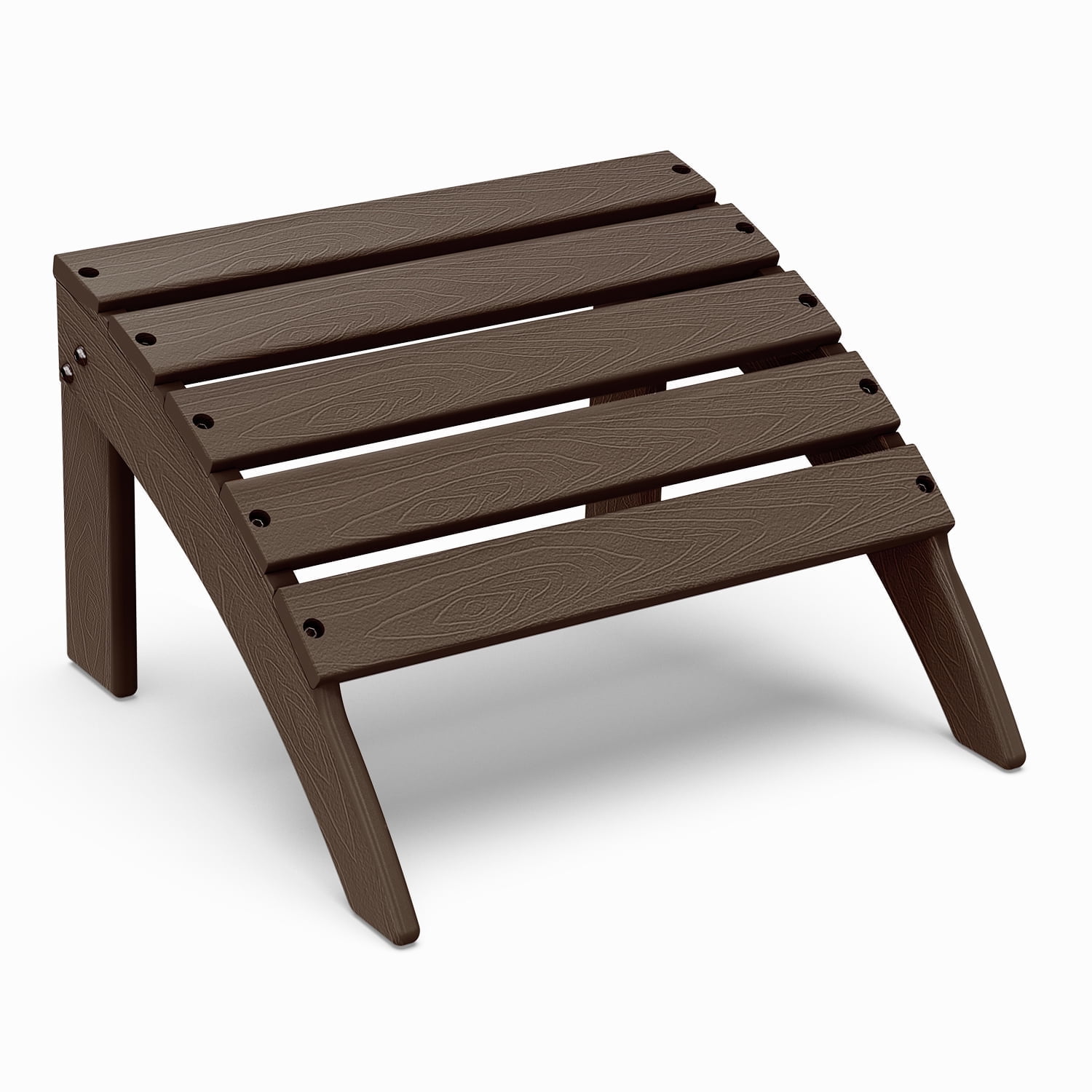 Hidpriva Outdoor Adirondack Ottoman, HDPE Weather Resistant Folding ...