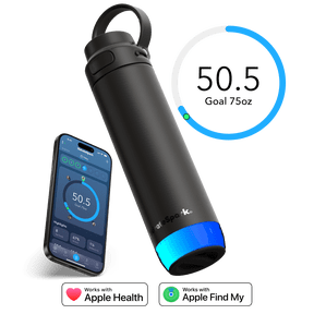 Smart Water Bottles for Hydration with LED Displays and Insulation
