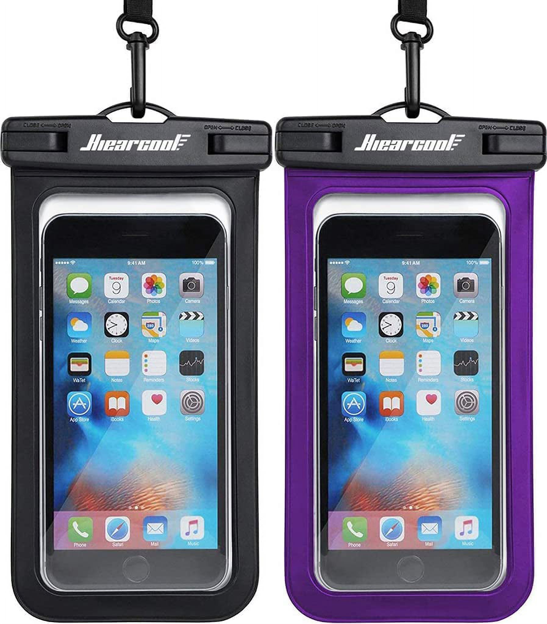 Hiearcool Universal Waterproof Phone Pouch Compatible for iPhone 15 14 ...