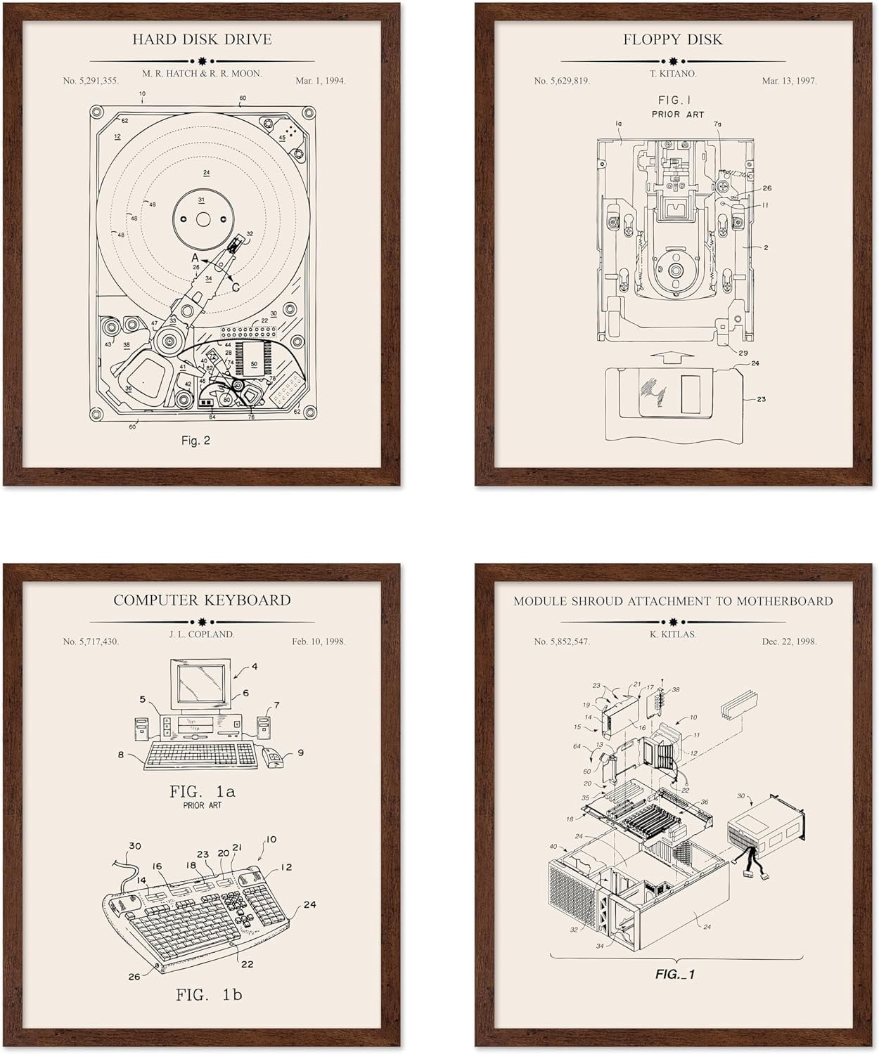 Hieng 3Piece Bridge Blueprint Poster Bridge Construction Patent Print ...