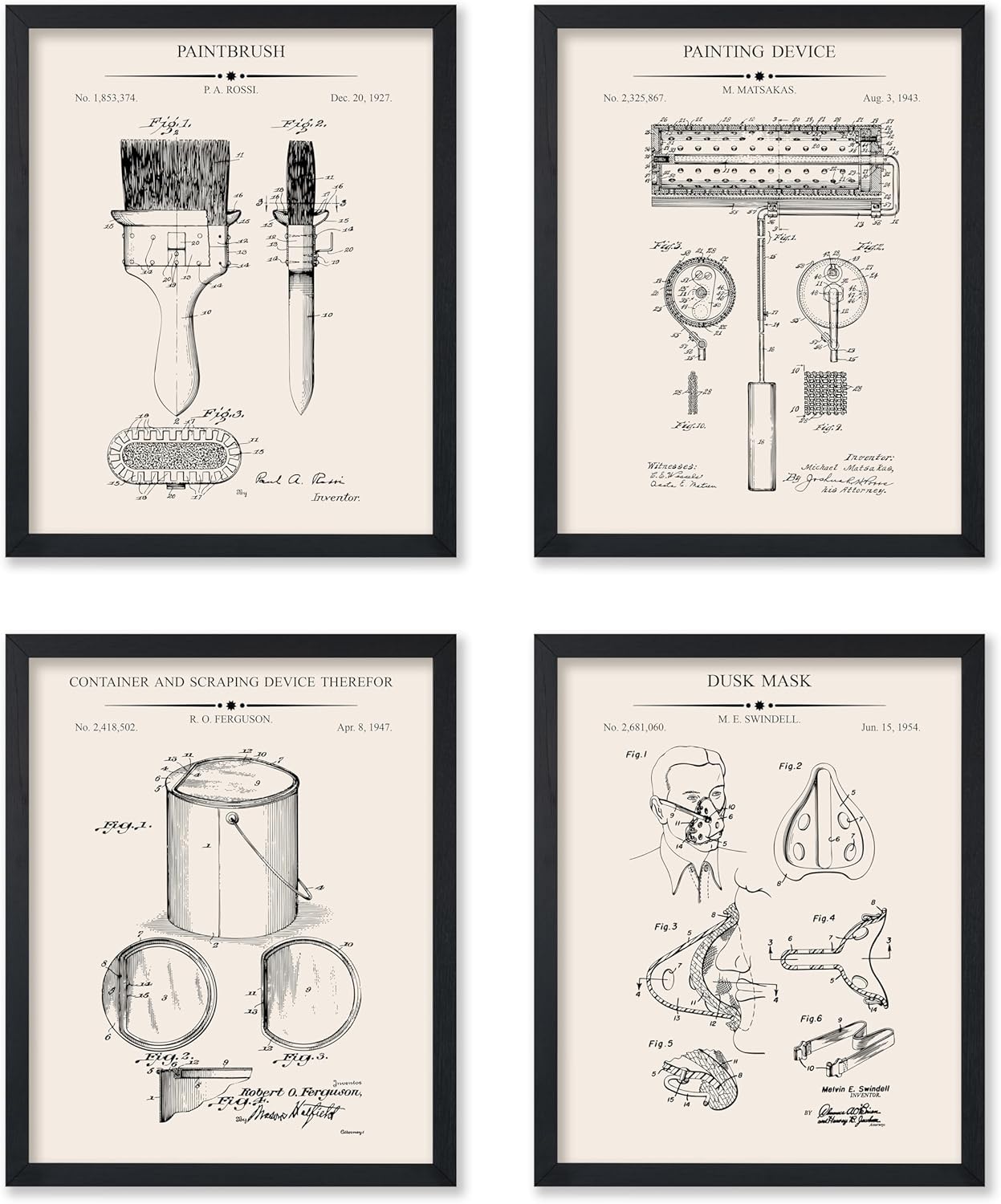 Hieng 3Piece Bridge Blueprint Poster Bridge Construction Patent Print ...