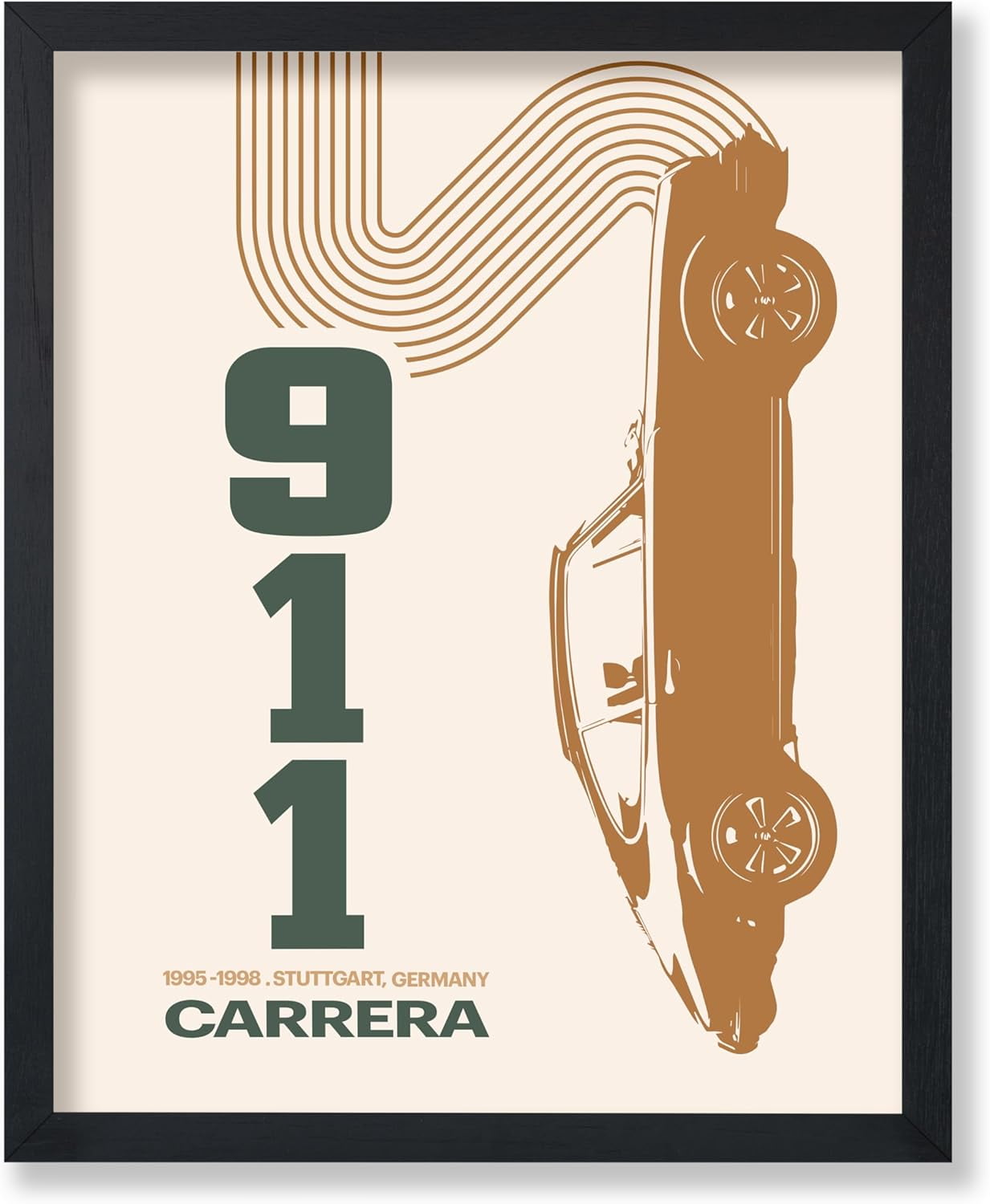 Hieng 3Piece Car Poster Retro Automobile Print Car Enthusiast Art Chic ...
