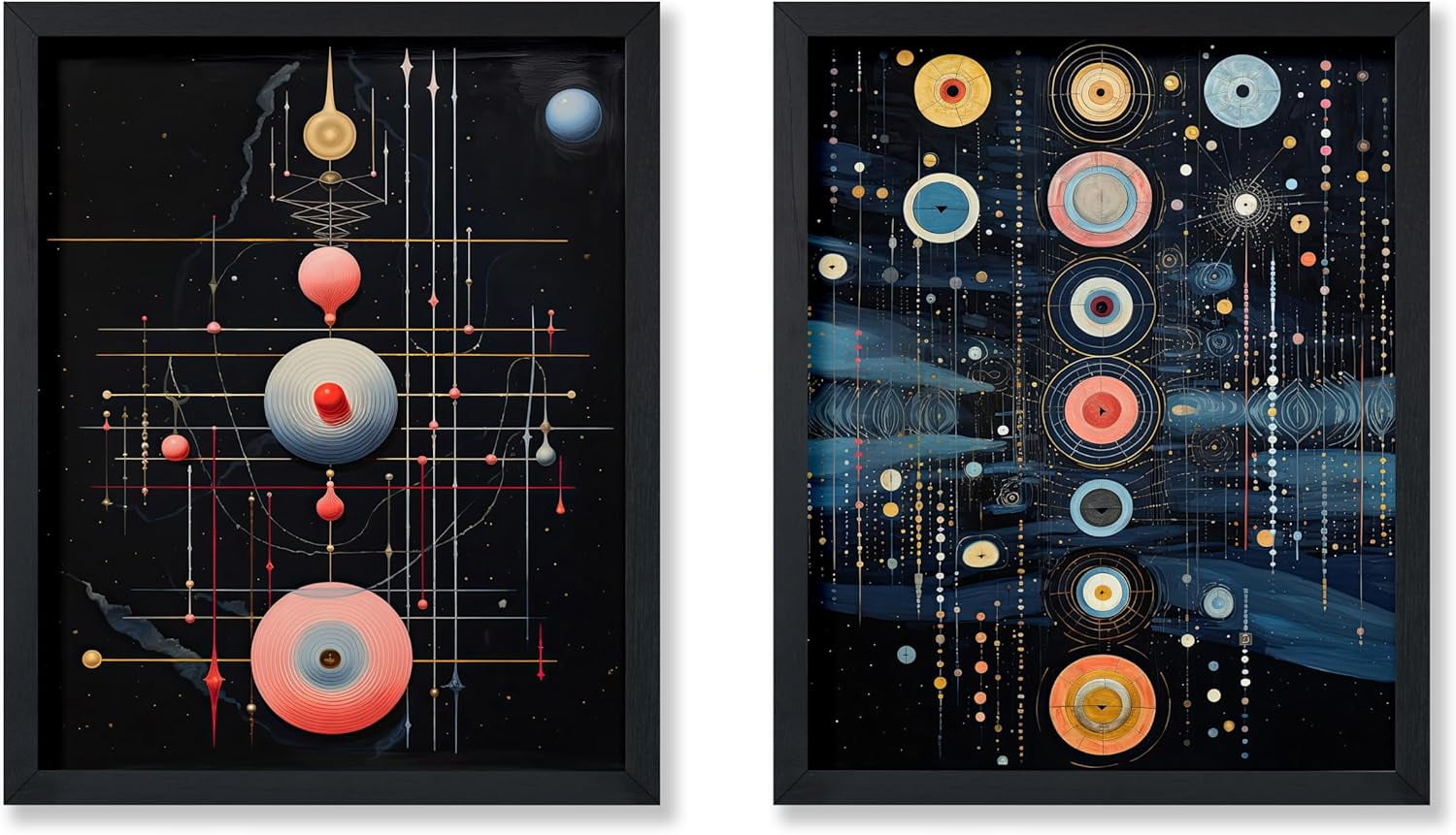 Hieng 3Piece Dog Print Balloon Poster Modern & Pop Art Butterfly Wall ...