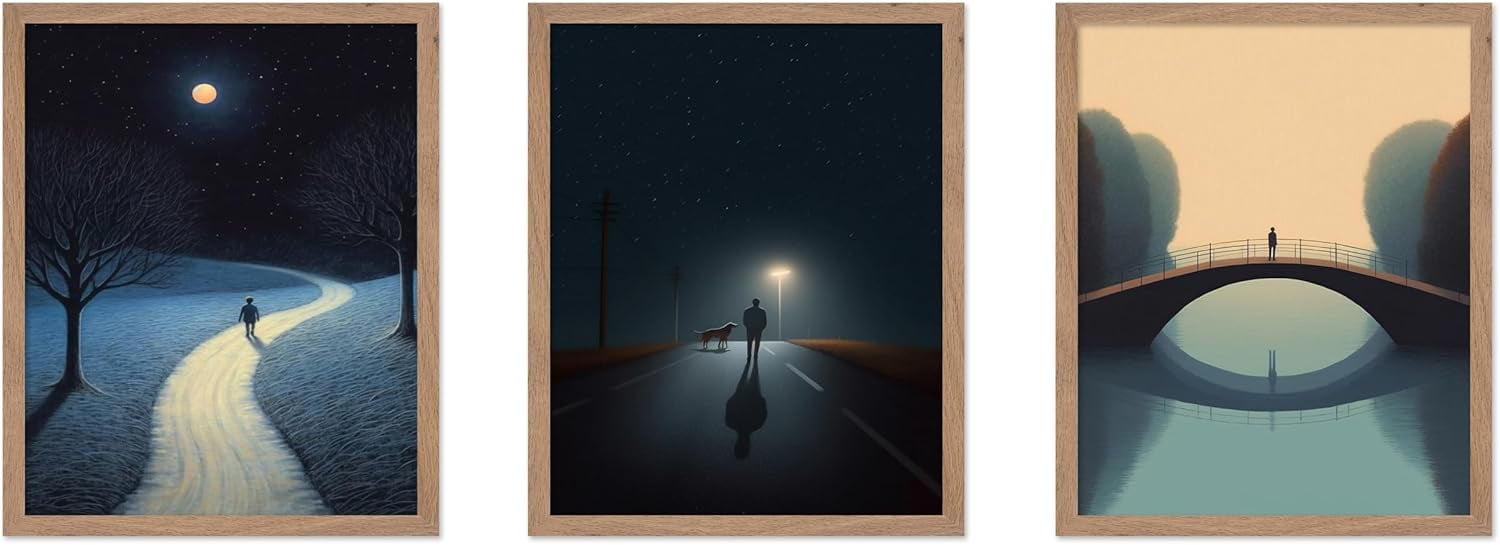 Hieng 3Piece Dog Print Balloon Poster Modern & Pop Art Butterfly Wall ...