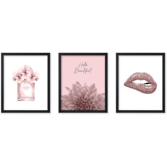 Hieng 3Piece Fashion Poster Classy & Fabulous Print Perfume Art Trendy ...