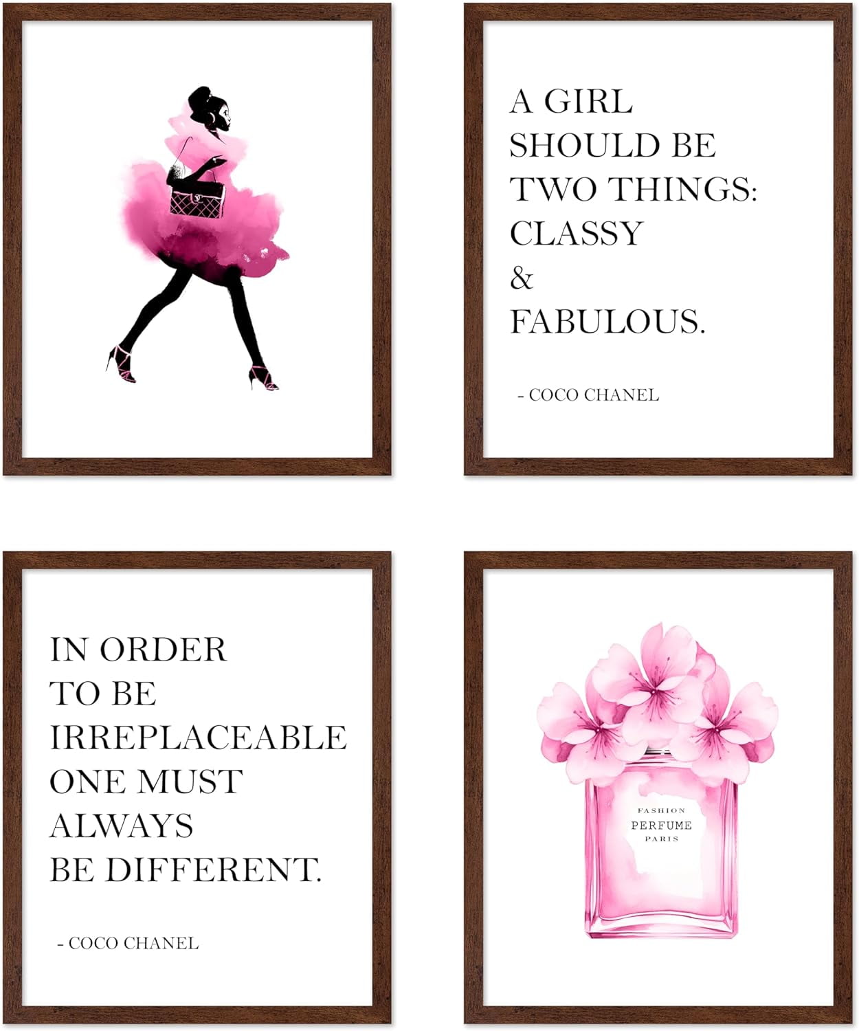 Hieng 3Piece Fashion Poster Hair Style Print Modern Art Trendy Art Gift ...