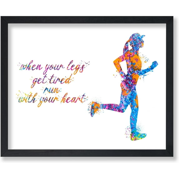 Hieng 3Piece Sports Poster Soccer Print Silhouette & Athlete Art Soccer ...