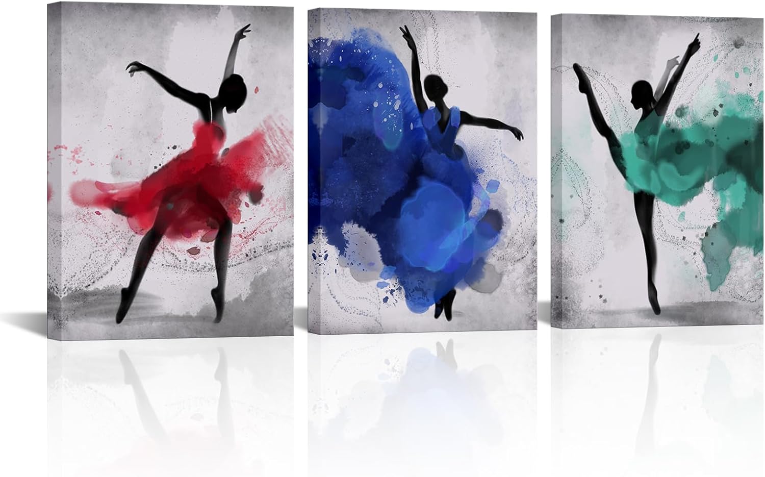 Hieng Ballet Dancer Canvas Wall Art Abstract Dancing Painting Picture ...