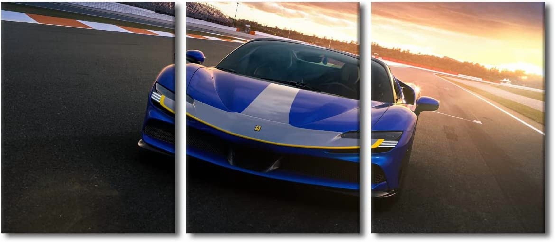 Hieng Black Supercar at Sunset Canvas Prints Hypercar Wall Art ...