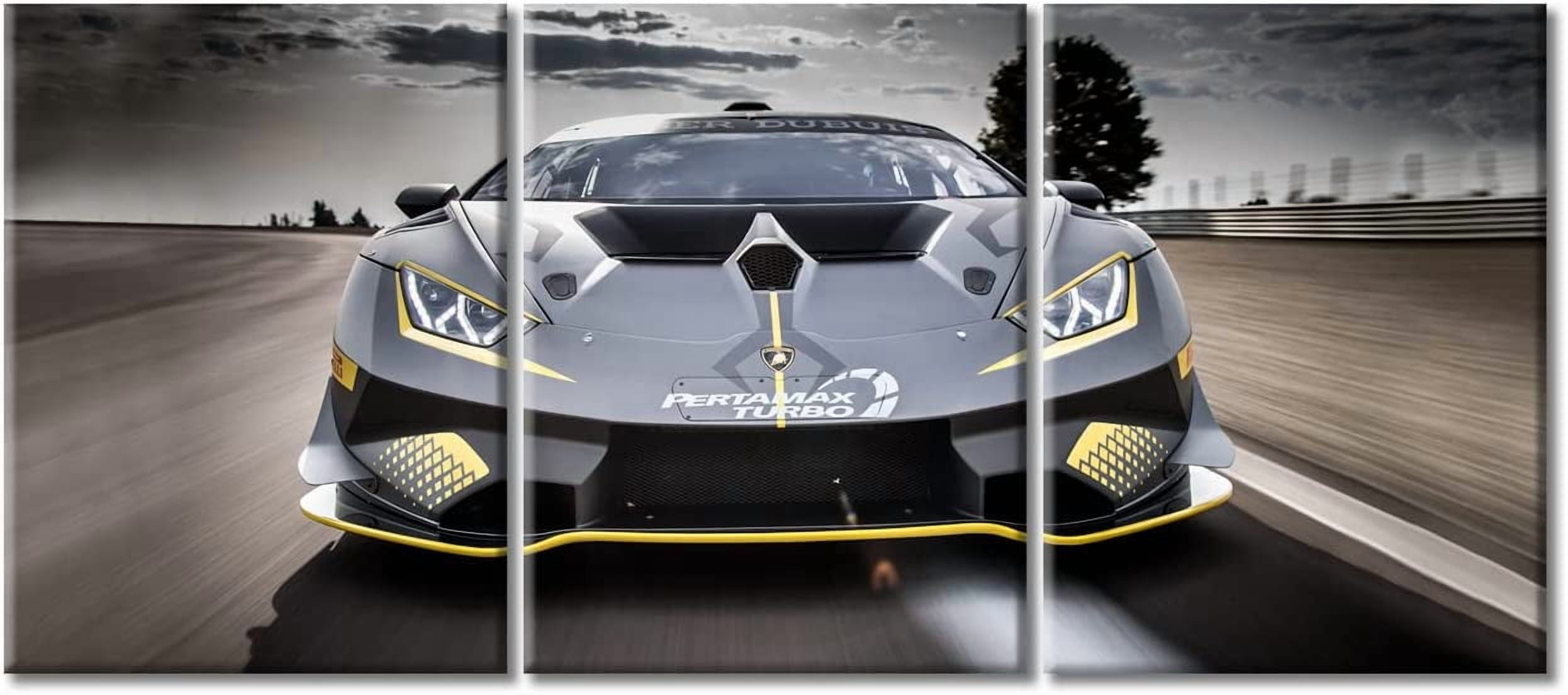 Hieng Black Supercar at Sunset Canvas Prints Hypercar Wall Art ...