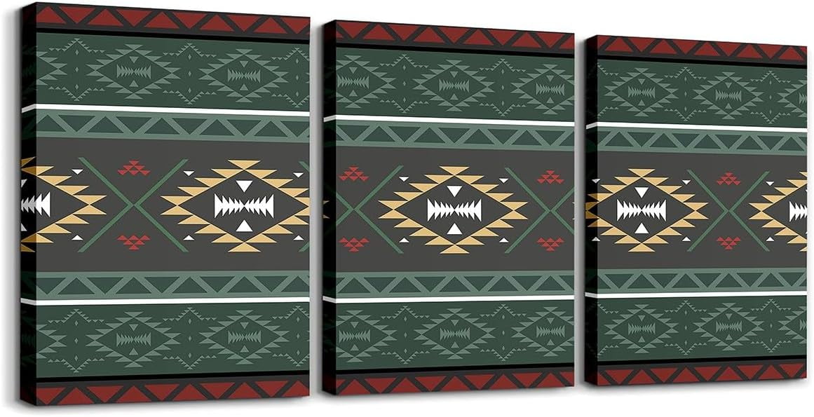 Hieng Boho Kids Canvas Wall Art for Living Room Bedroom Aztec Picture ...