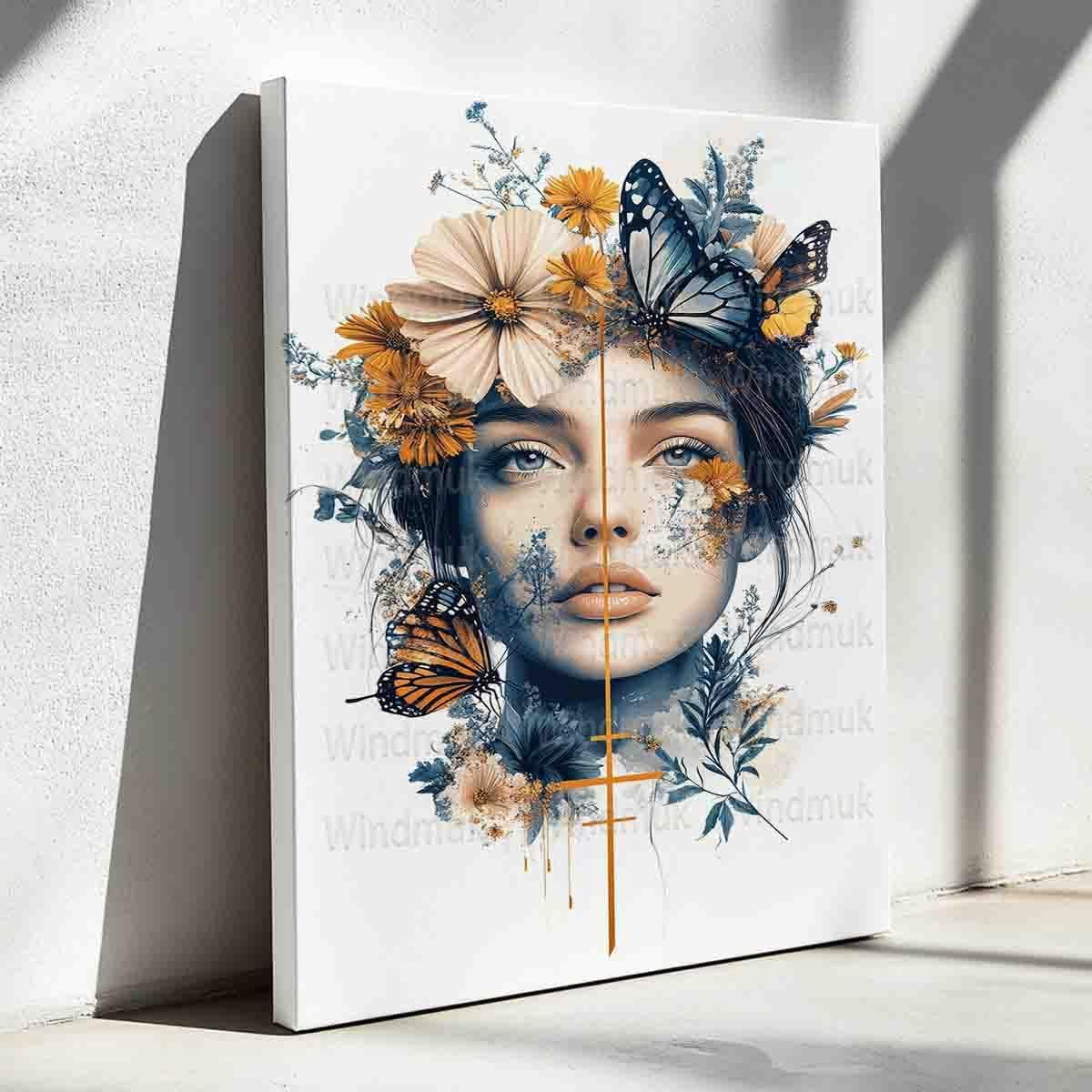 Hieng Eyebrow Art Canvas Print for Beauty Salon Decor Makeup Room ...