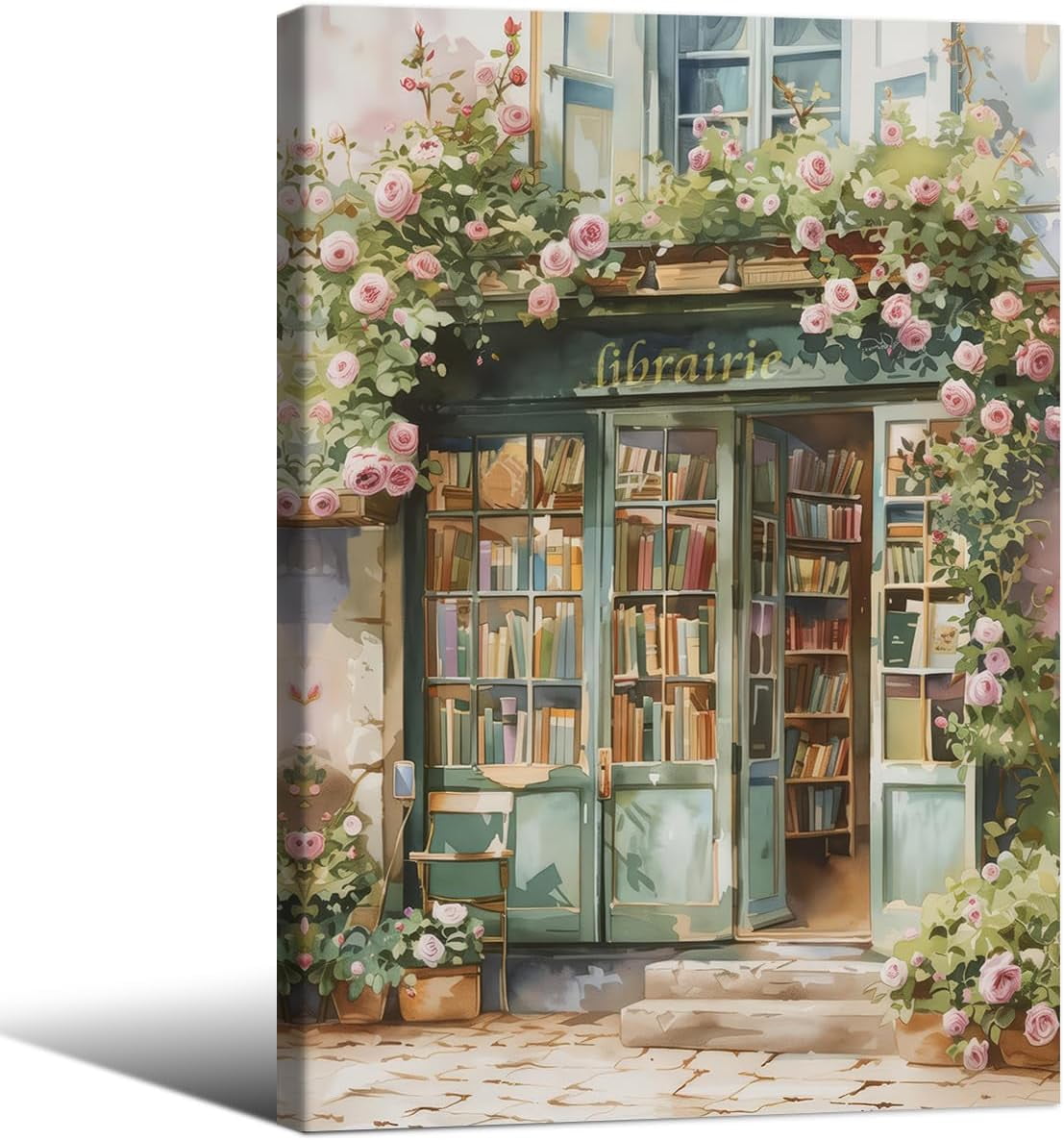 Hieng Floral Landscape Poster Retro Rustic Nature Wildflower Wall Art Vintage Botanical Flowers ...