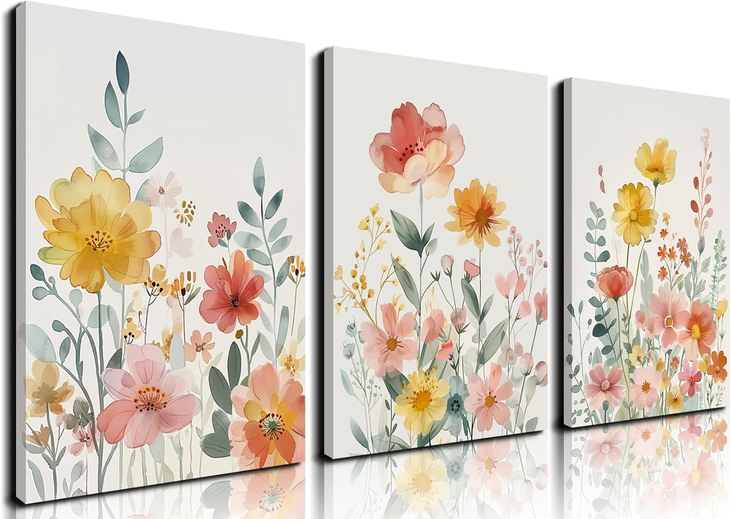 Hieng Floral Wall Art Flower Posters Colorful Wildflower Decor ...